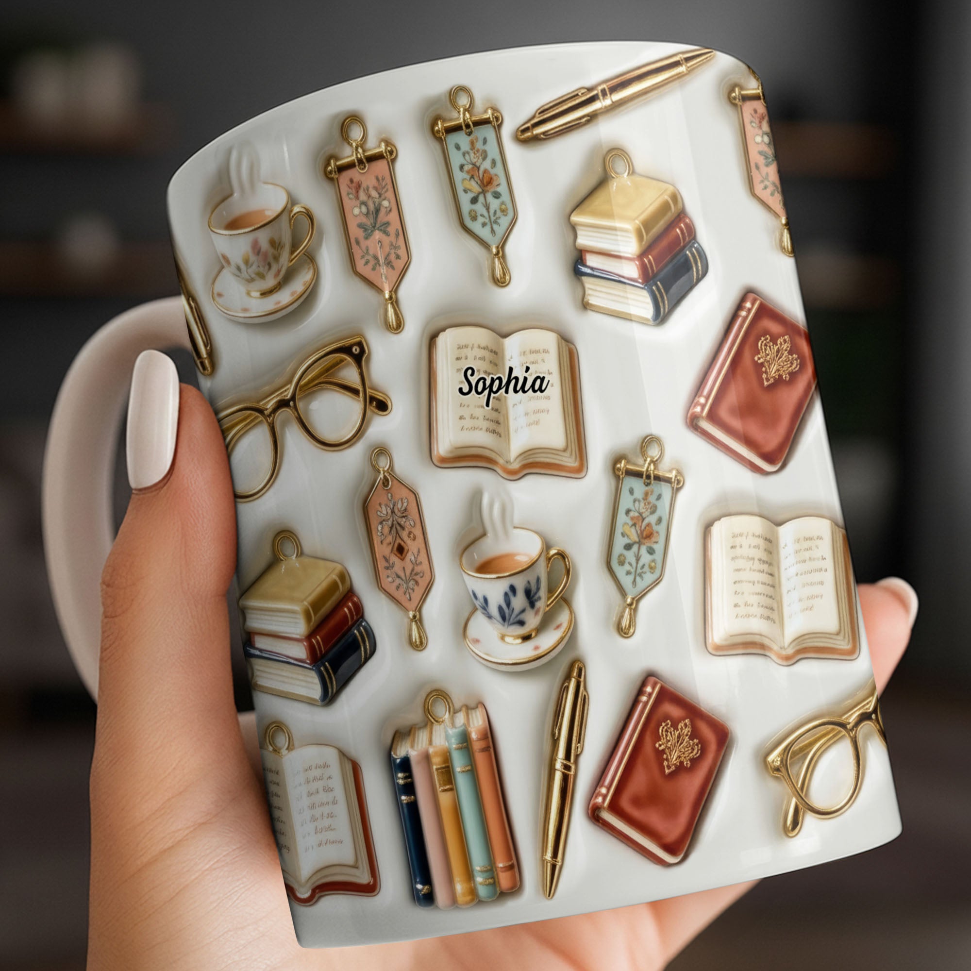 Celebrate Your Love for Reading and Writing, Custom Coffee Mug, Gift ...