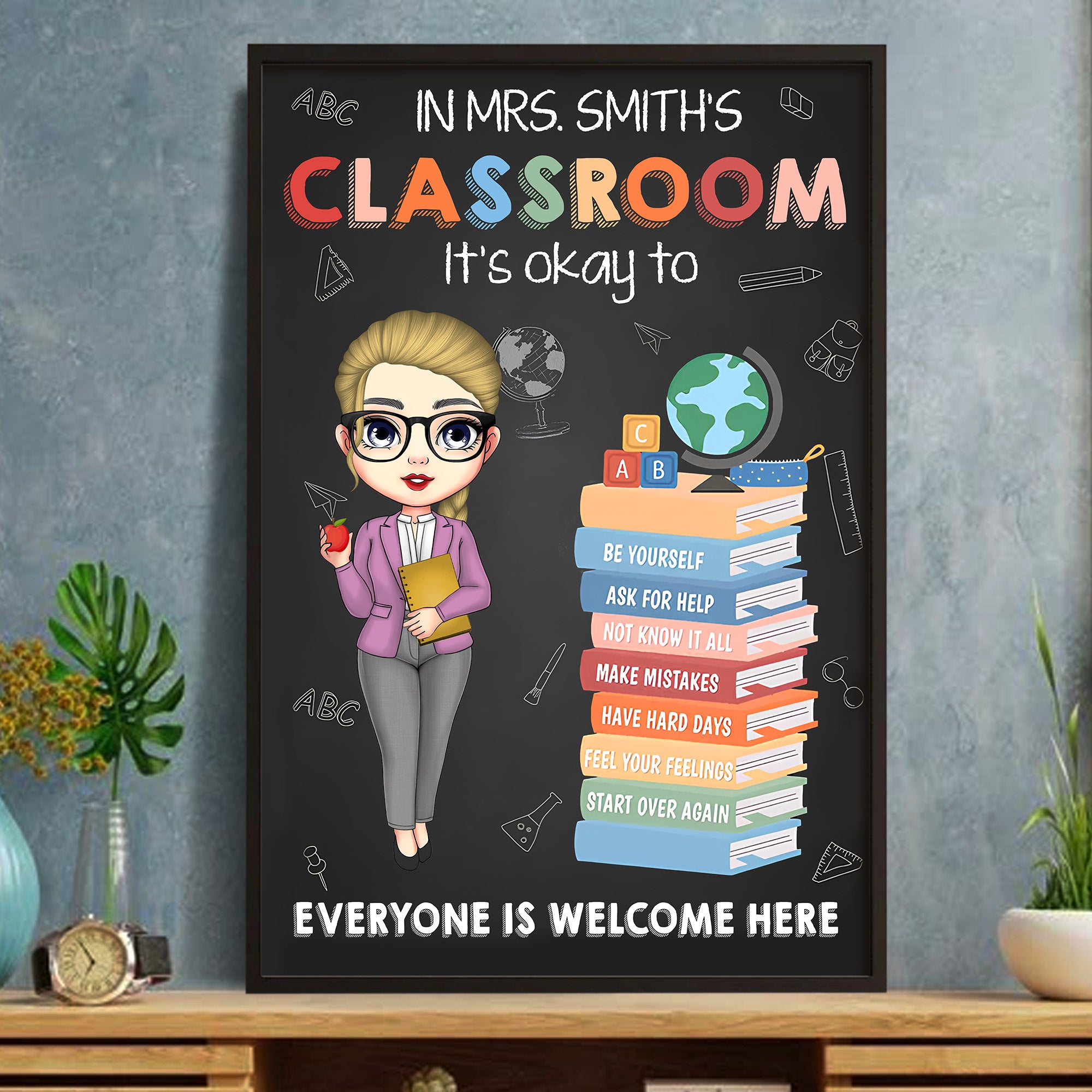 In Mrs. Smith's Classroom, Everyone Is Welcome Here, Personalized ...