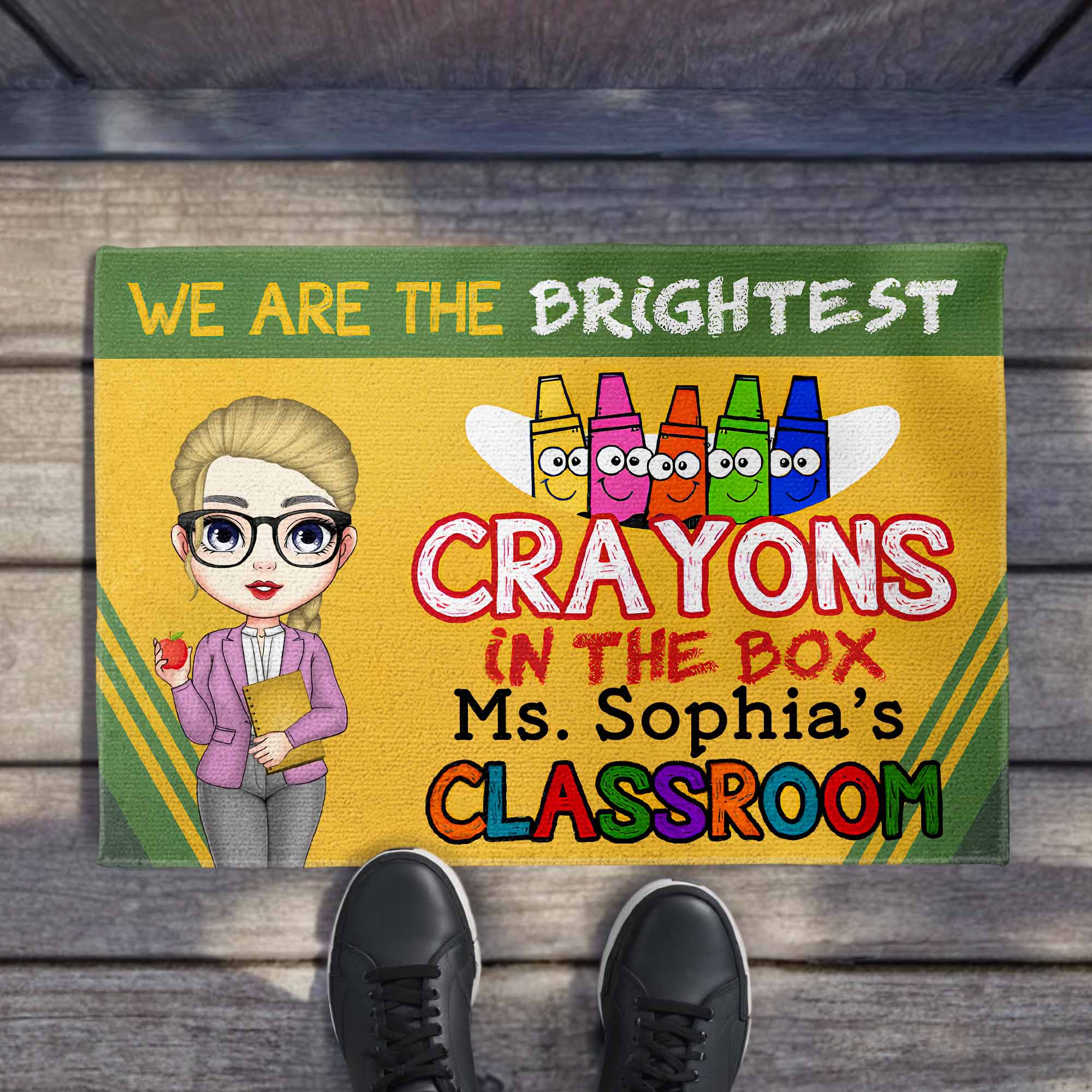 We Are The Brightest Crayons In The Box, Teacher Classroom Mat, Gift ...