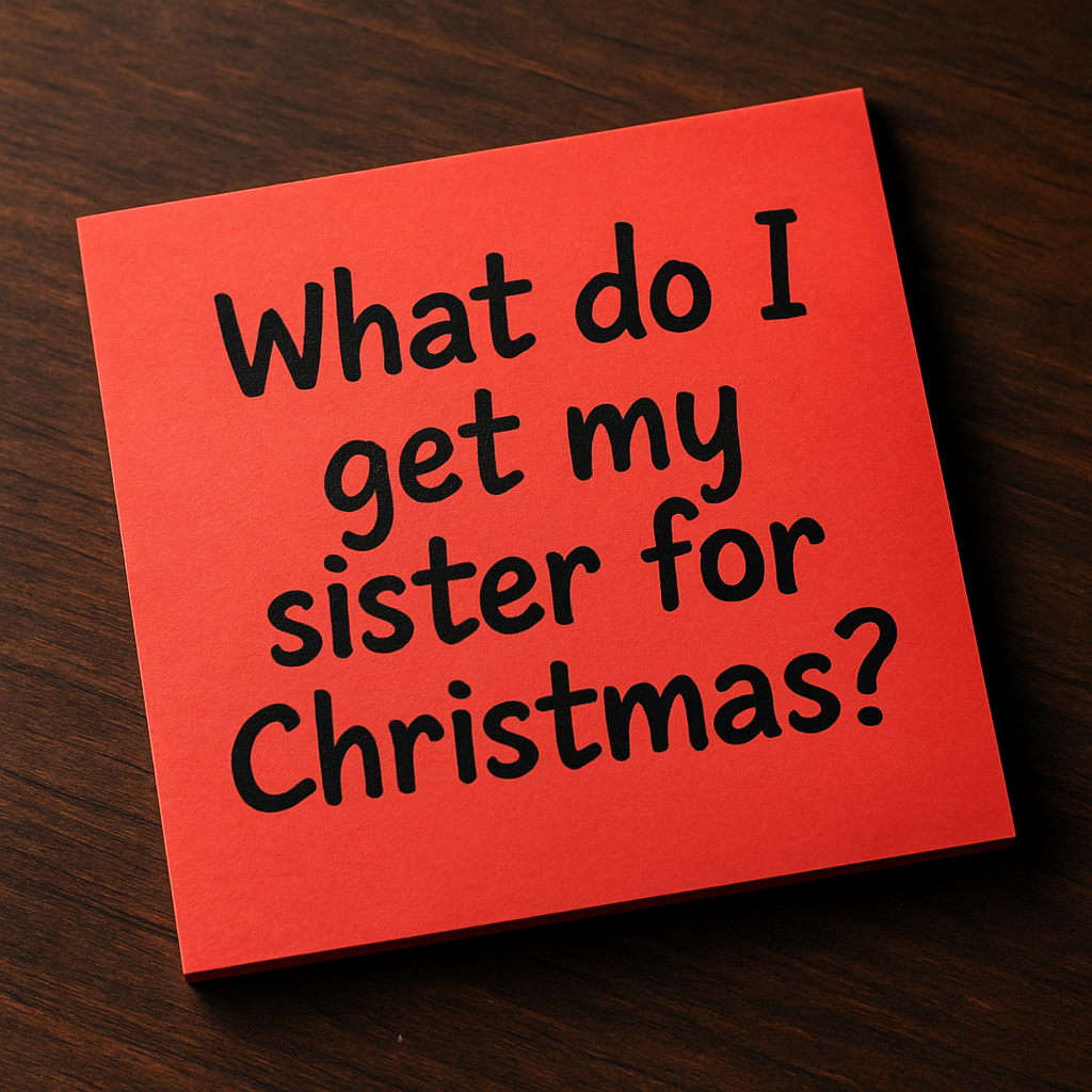 For Your First Best Friend: What Do I Get My Sister for Christmas ...