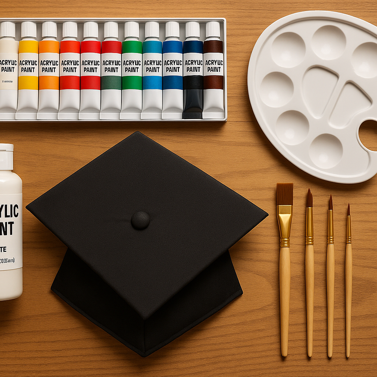 Your Final Masterpiece: What Paint to Use on a Graduation Cap – ALMAGEMS