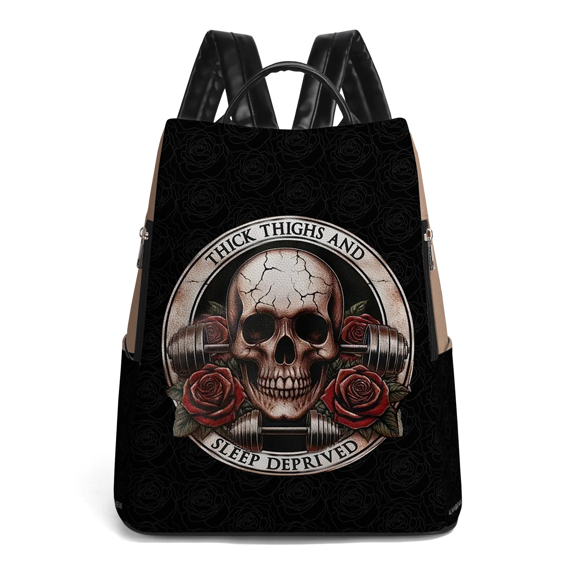 Thick Thighs & Sleep Deprived - Fitness Personalized Custom Backpack ...
