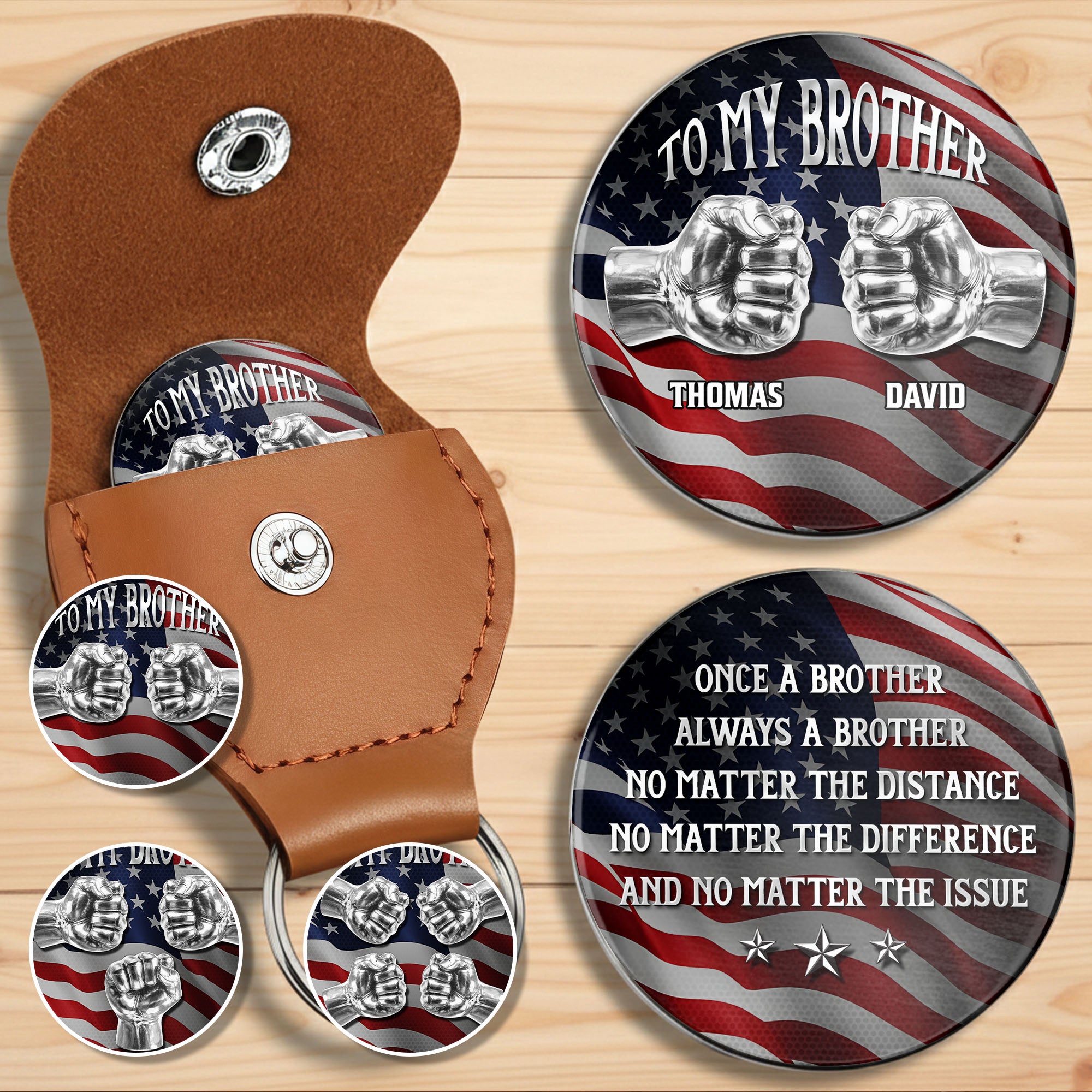 To My Brother Fist Bump Flag, Pocket Hug, Gift For Brothers – ALMAGEMS