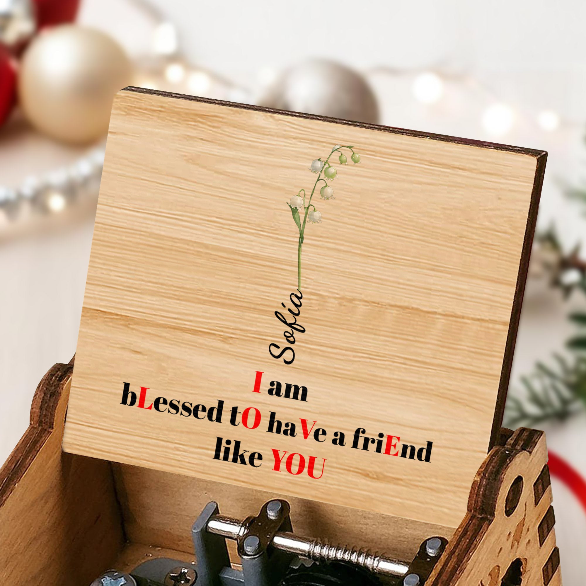 Blessed To Have A Friend Like You - Personalized Custom Music Box ...