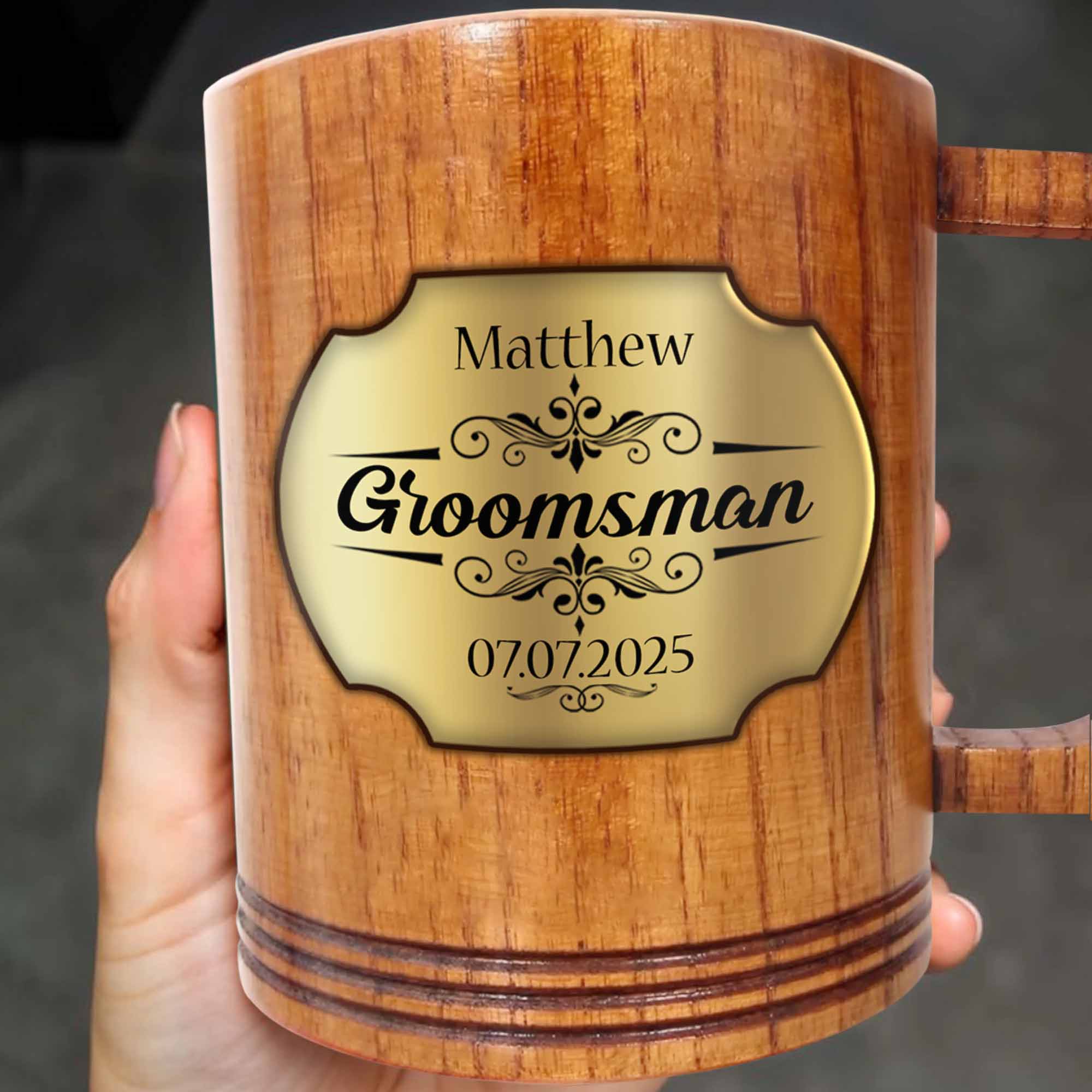 Celebrate Your Special Day With Custom Wooden Mug, Personalized Mug ...