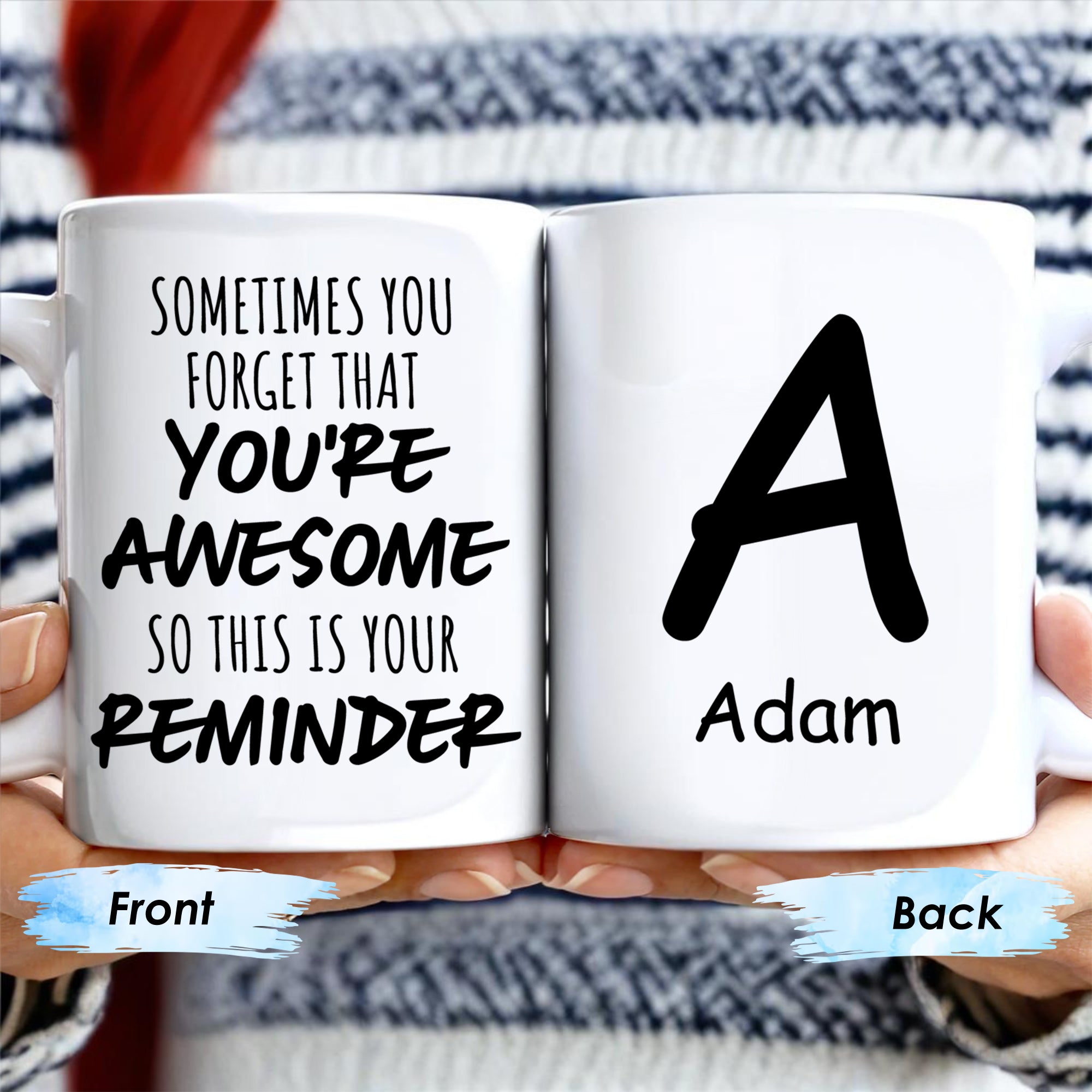 You're Awesome Reminder - Personalized Custom Coffee Mug - Gift For ...