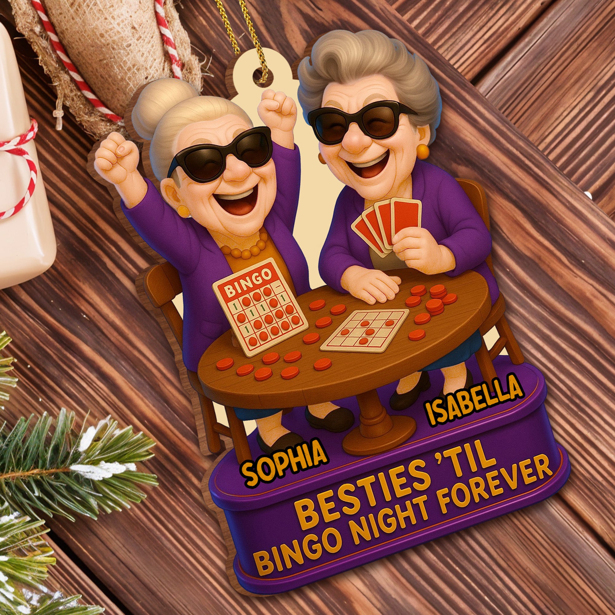 Besties 'Til Bingo Night Forever, Bingo And Cards, Gift For Besties and ...