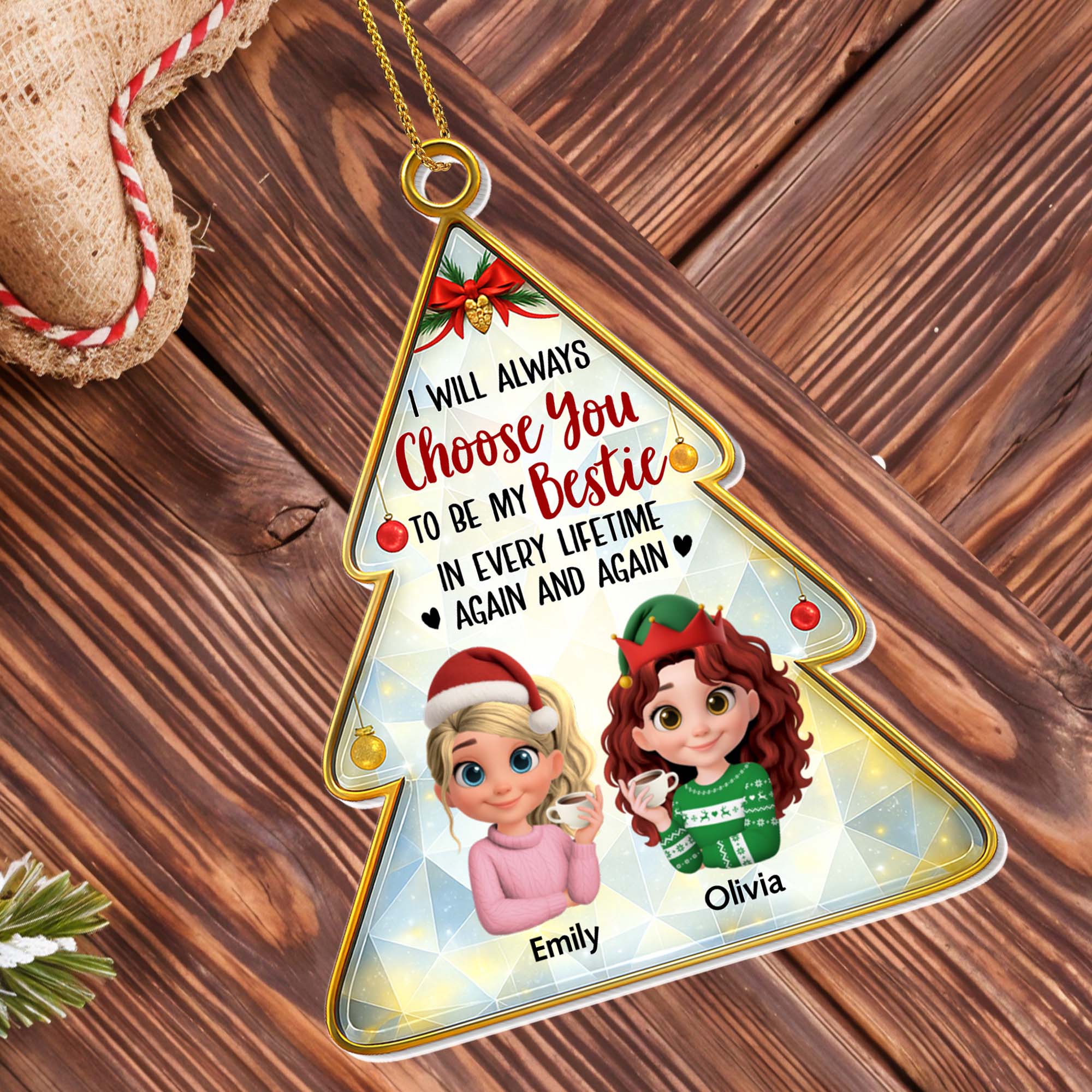 I Will Always Choose You To Be My Bestie, Animated Characters, Gift For ...