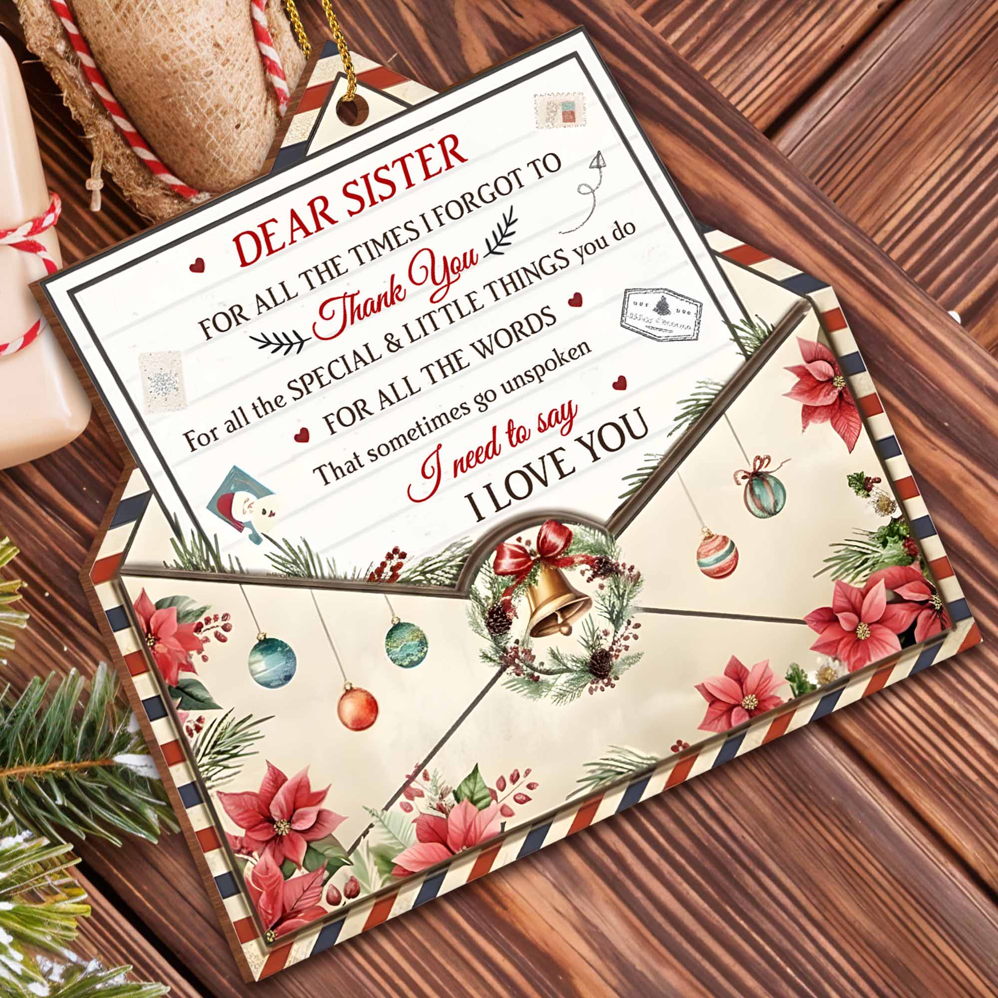 Thank You For All The Special Things, Custom Wood Ornament, Gift For ...