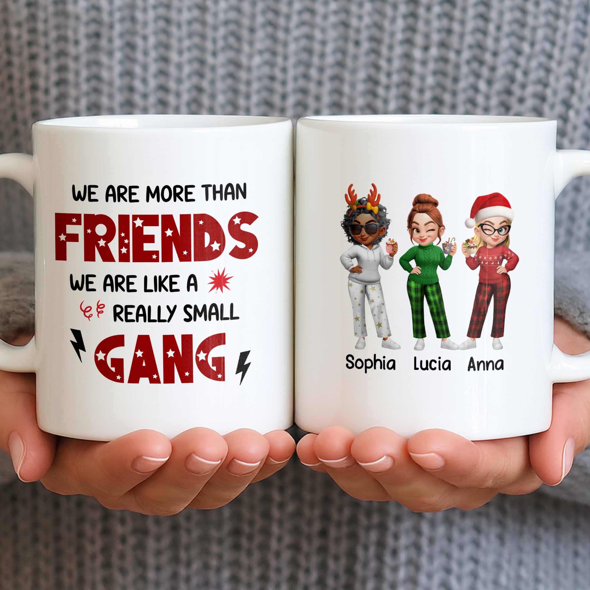 We Are More Than Friends Like A Really Small Gang, Custom Coffee Mug ...