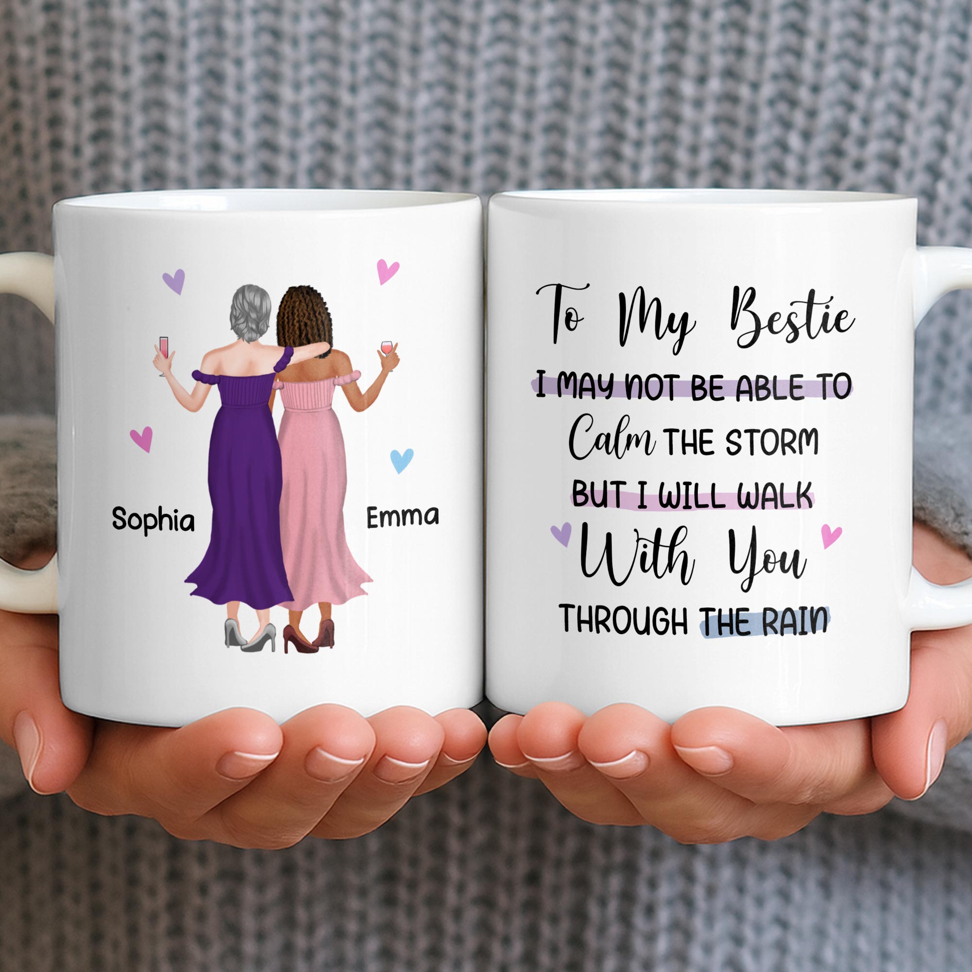 Celebrate Friendship With Elegant Dresses And Toasts, Custom Coffee Mug ...