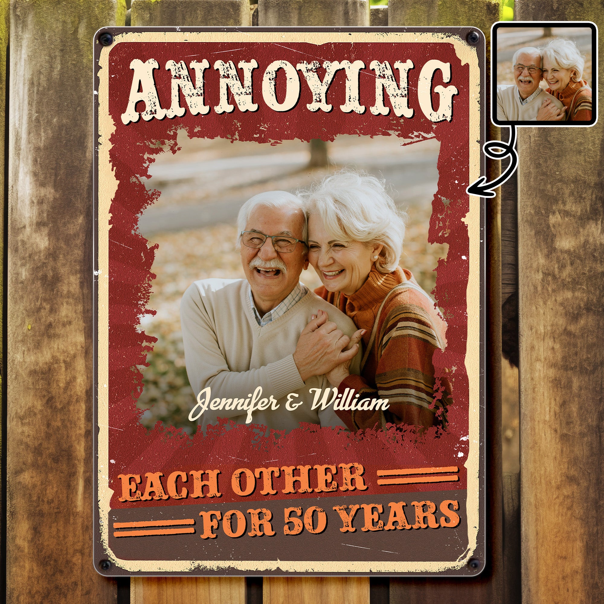 Annoying Each Other For Many Years, Vintage Design, Metal Sign, Gift ...