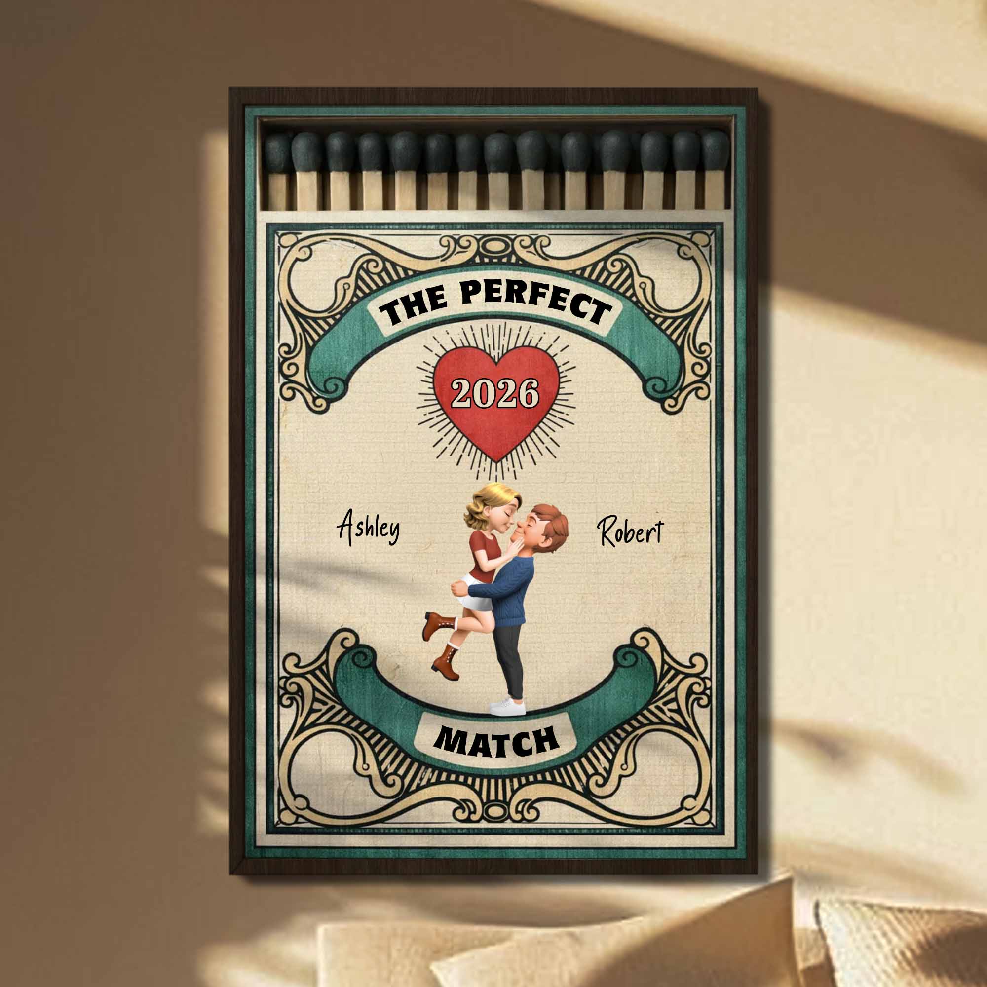 The Perfect Match, Custom Vertical Poster, Gift For Couples – ALMAGEMS