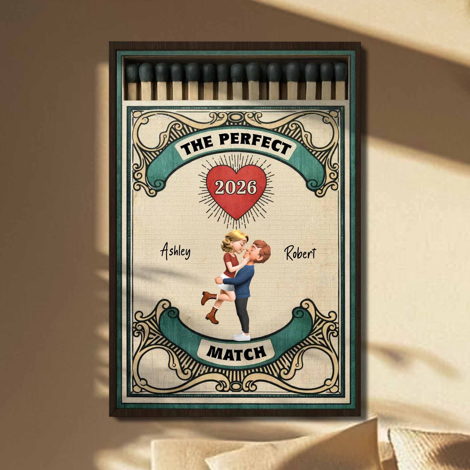 The Perfect Match, Custom Vertical Poster, Gift For Couples – ALMAGEMS