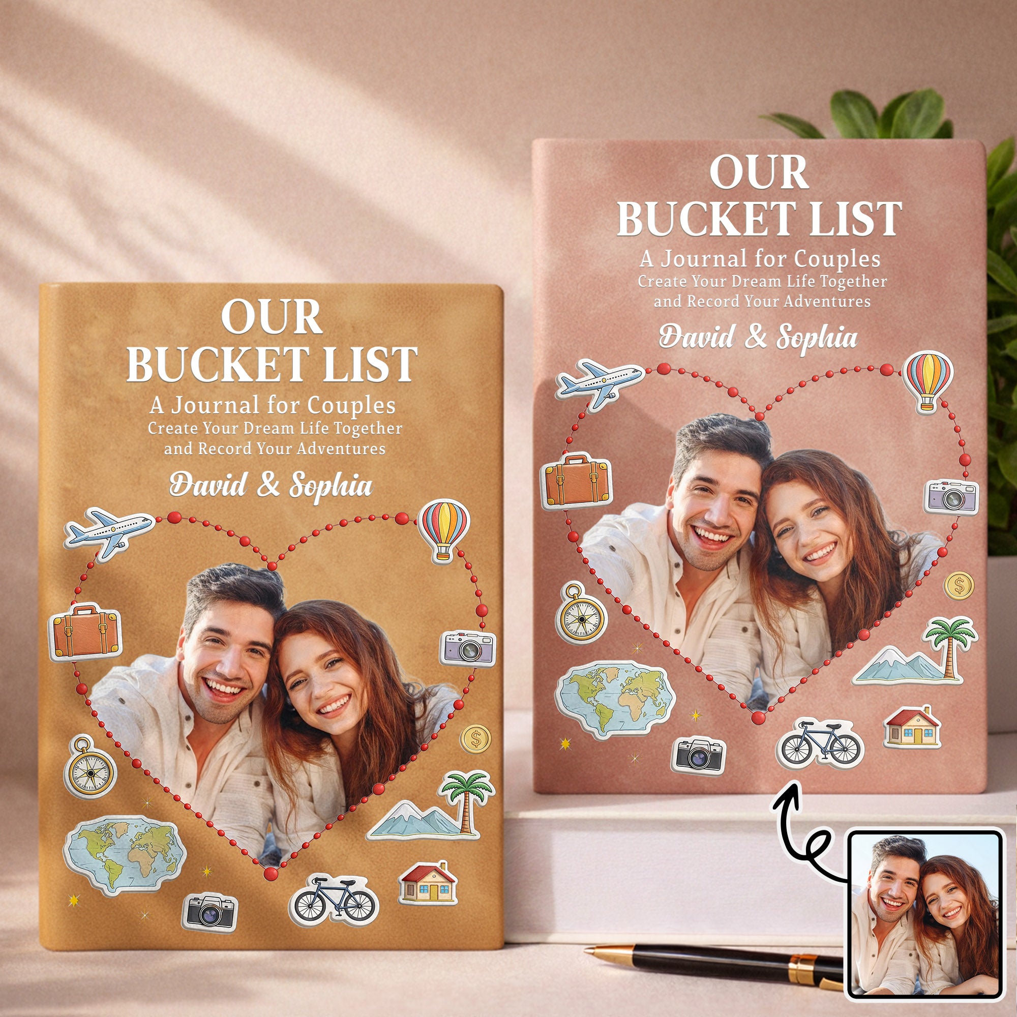 Our Bucket List, Journal For Dreaming And Adventure, Personalized ...