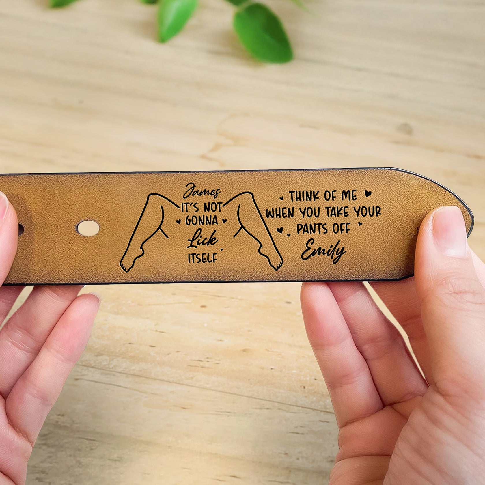 Think Of Me When You Take Your Pants Off, Legs Design, Personalized ...