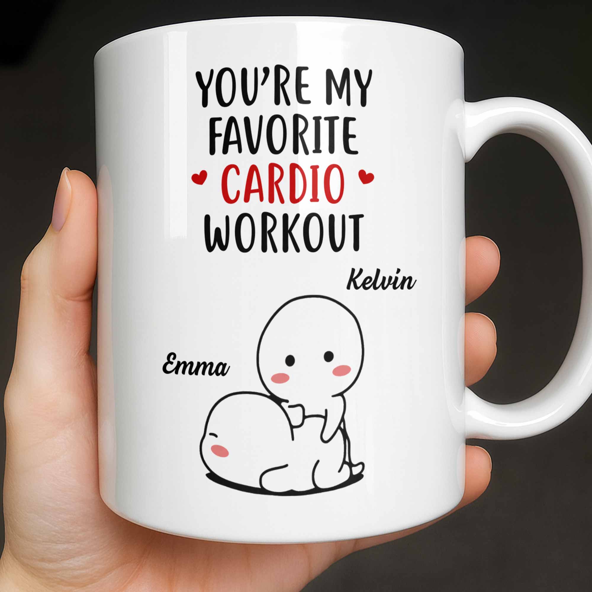 You're My Favorite Cardio Workout, Custom Coffee Mug, Gift For Partners ...