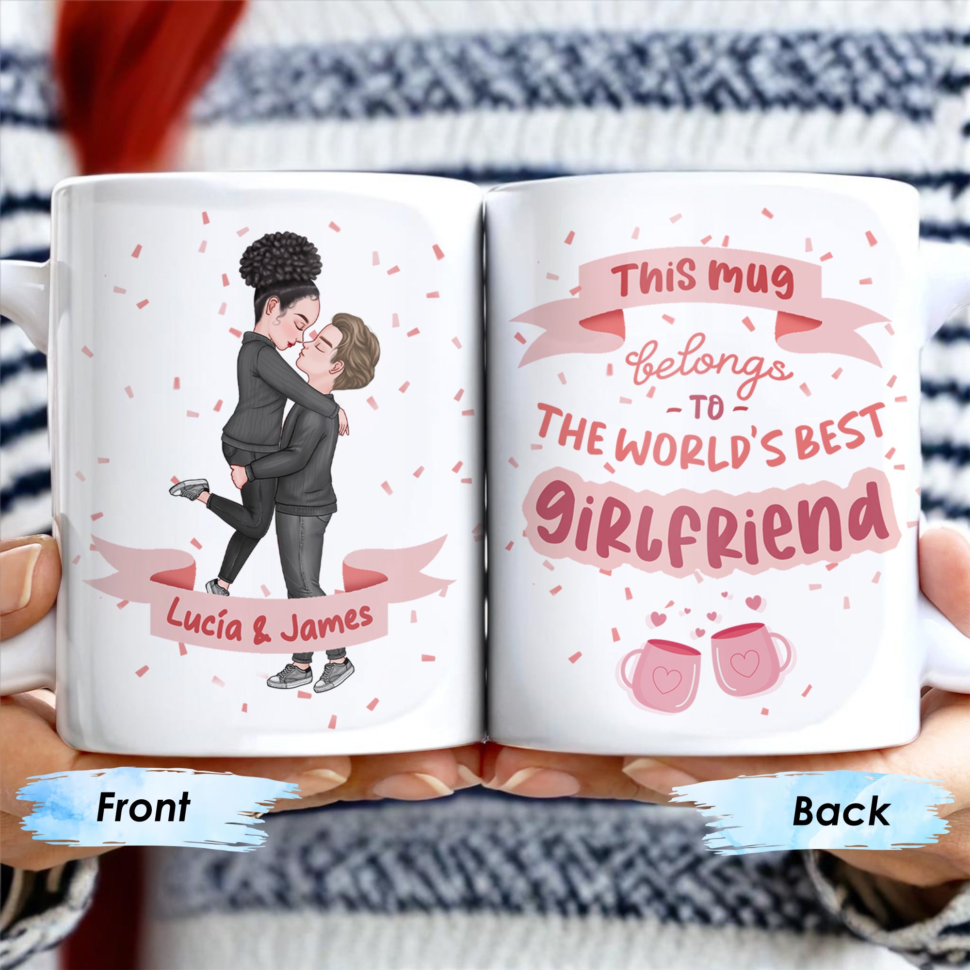World's Best Girlfriend - Personalized Custom Coffee Mug - Gift For ...