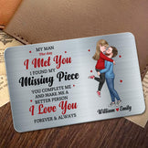 The Day I Met You - Couple Love Personalized Custom Wallet Card - Gift ...