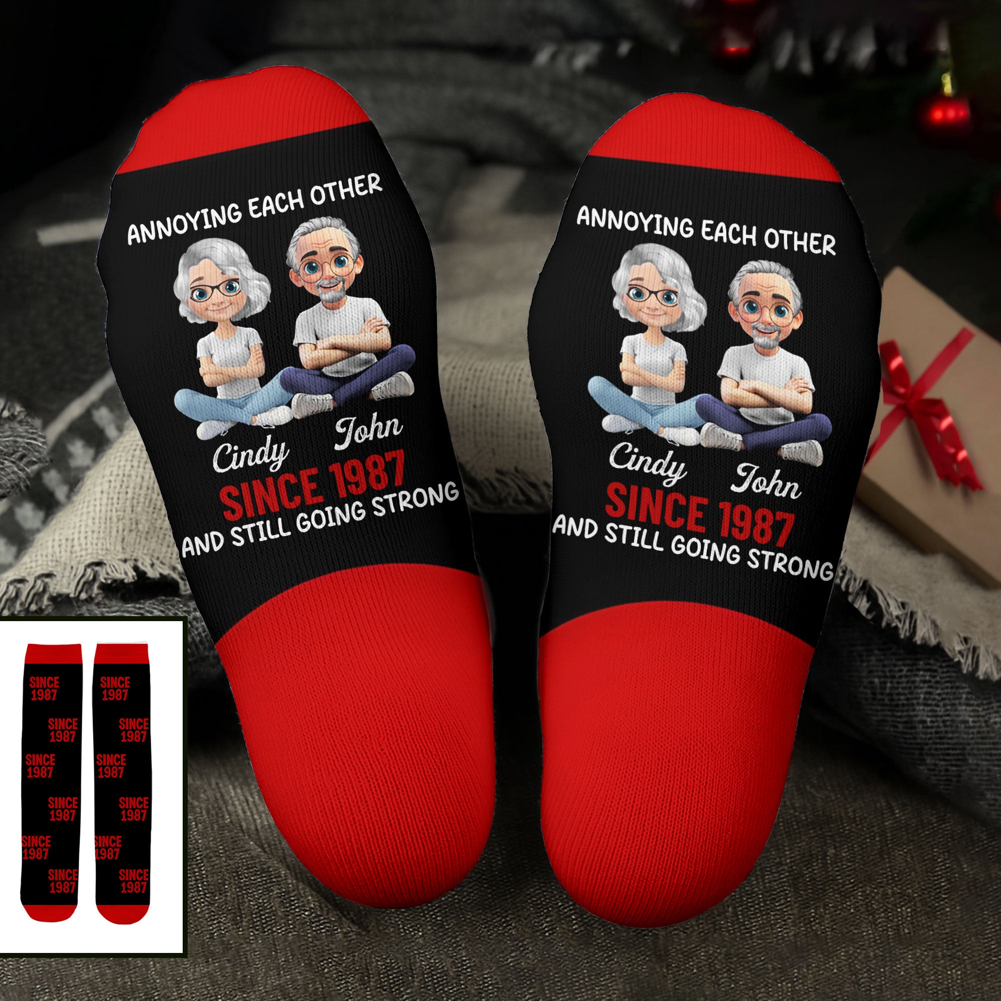 Annoying Each Other And Still Going Strong, Elderly Couple Socks, Gift ...