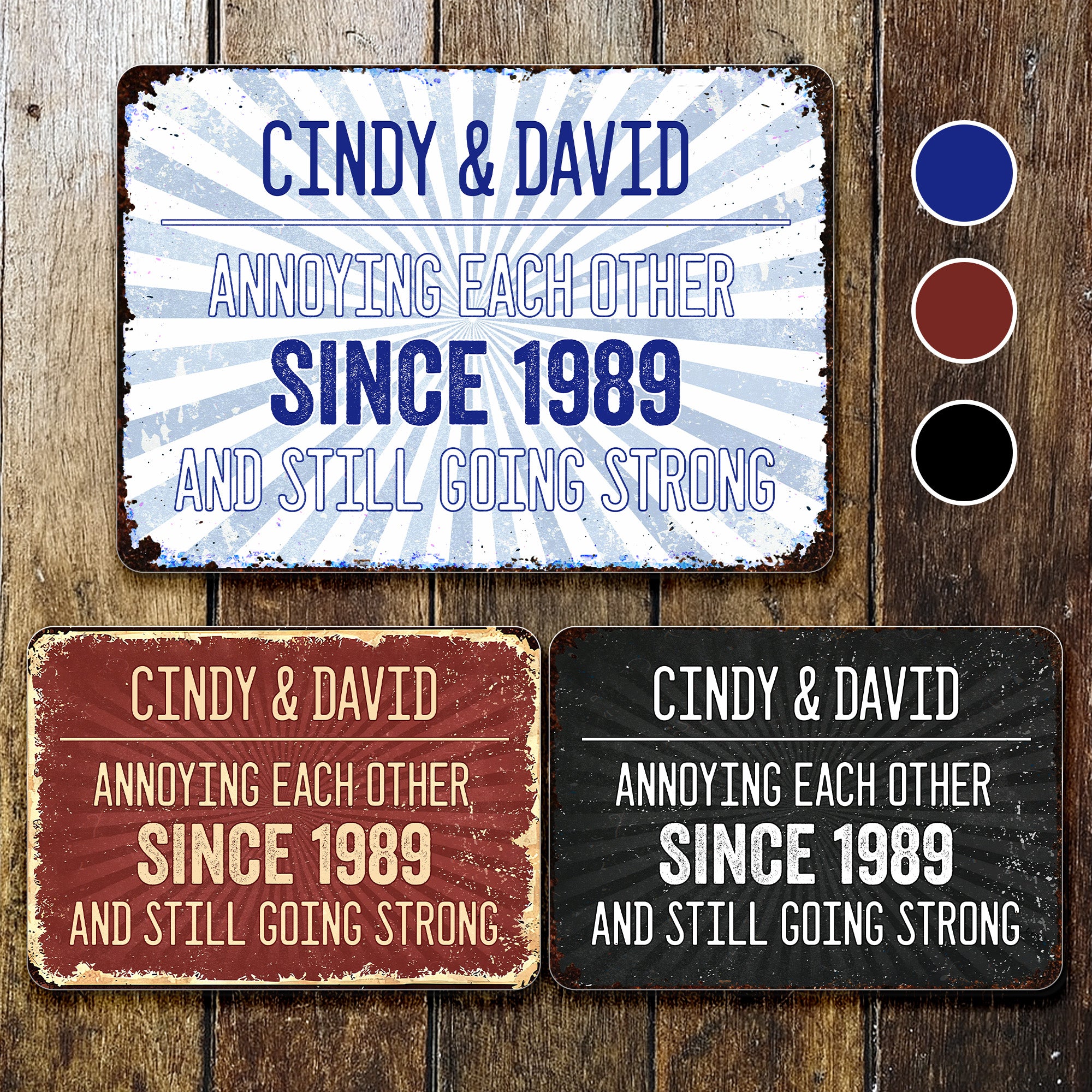 Annoying Each Other And Still Going Strong, Personalized Metal Sign ...