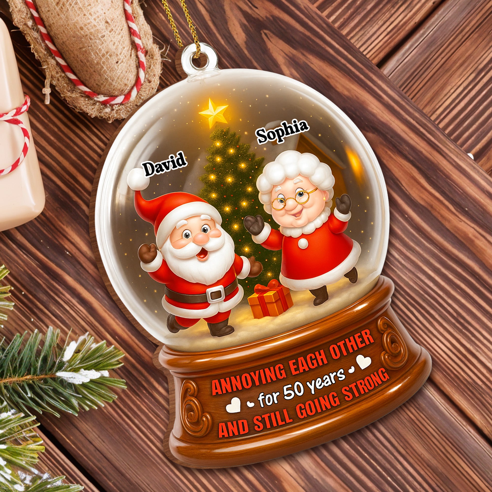 Annoying Each Other And Still Going Strong Santa And Tree,Personalized ...