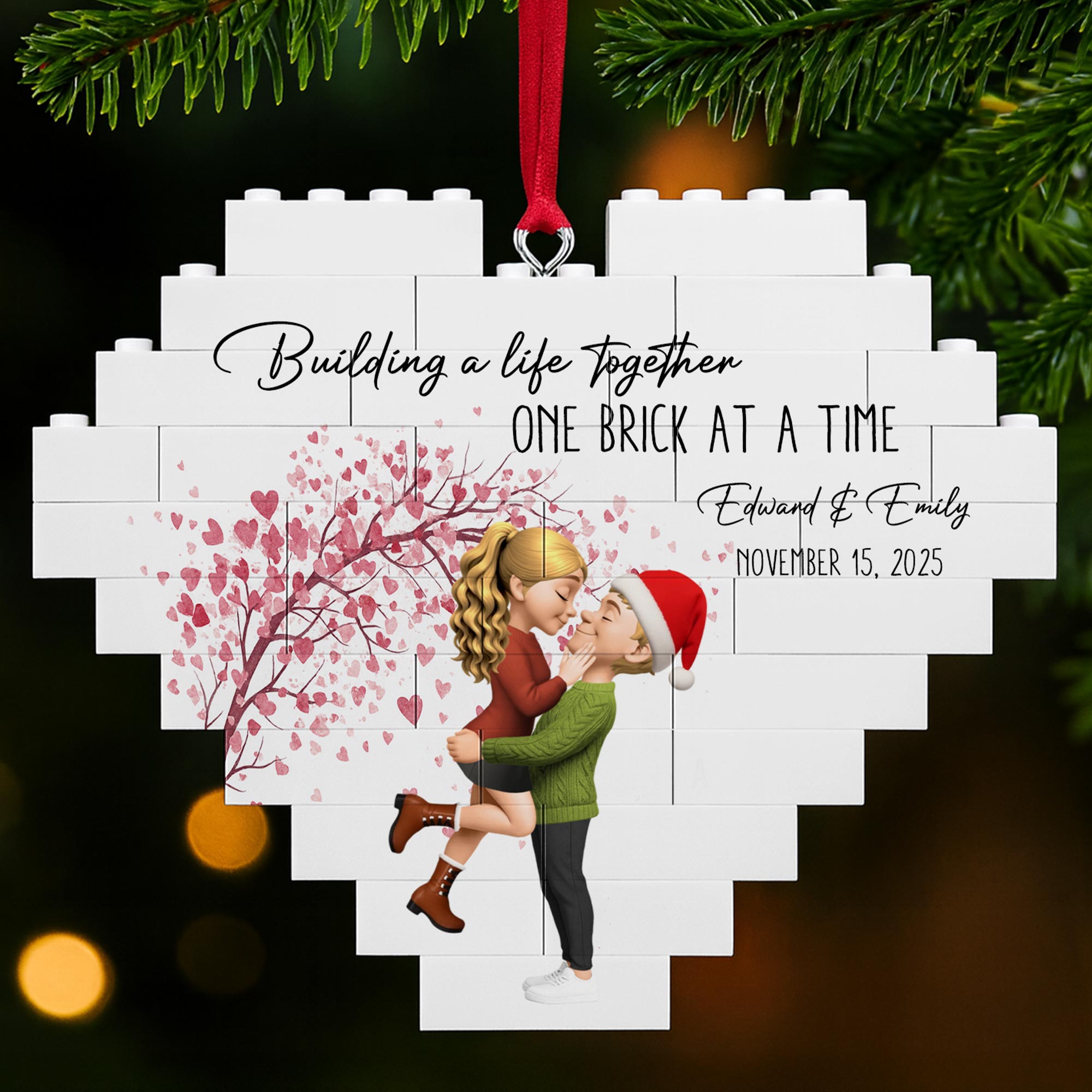 Building a Life Together With Hearts and Tree Branches, Personalized ...
