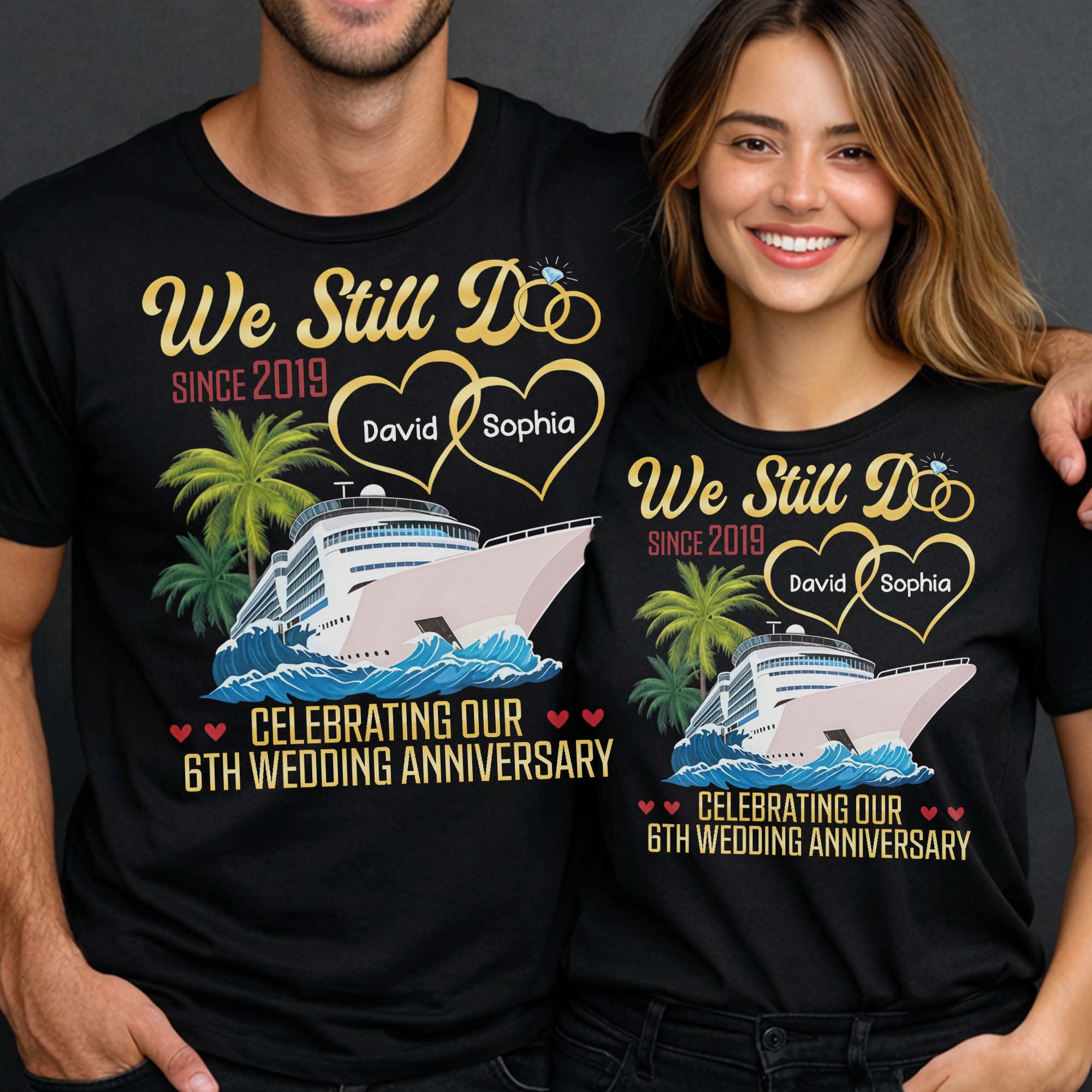 We Still Do Celebrating Our 6th Wedding Anniversary, Custom T-shirt ...