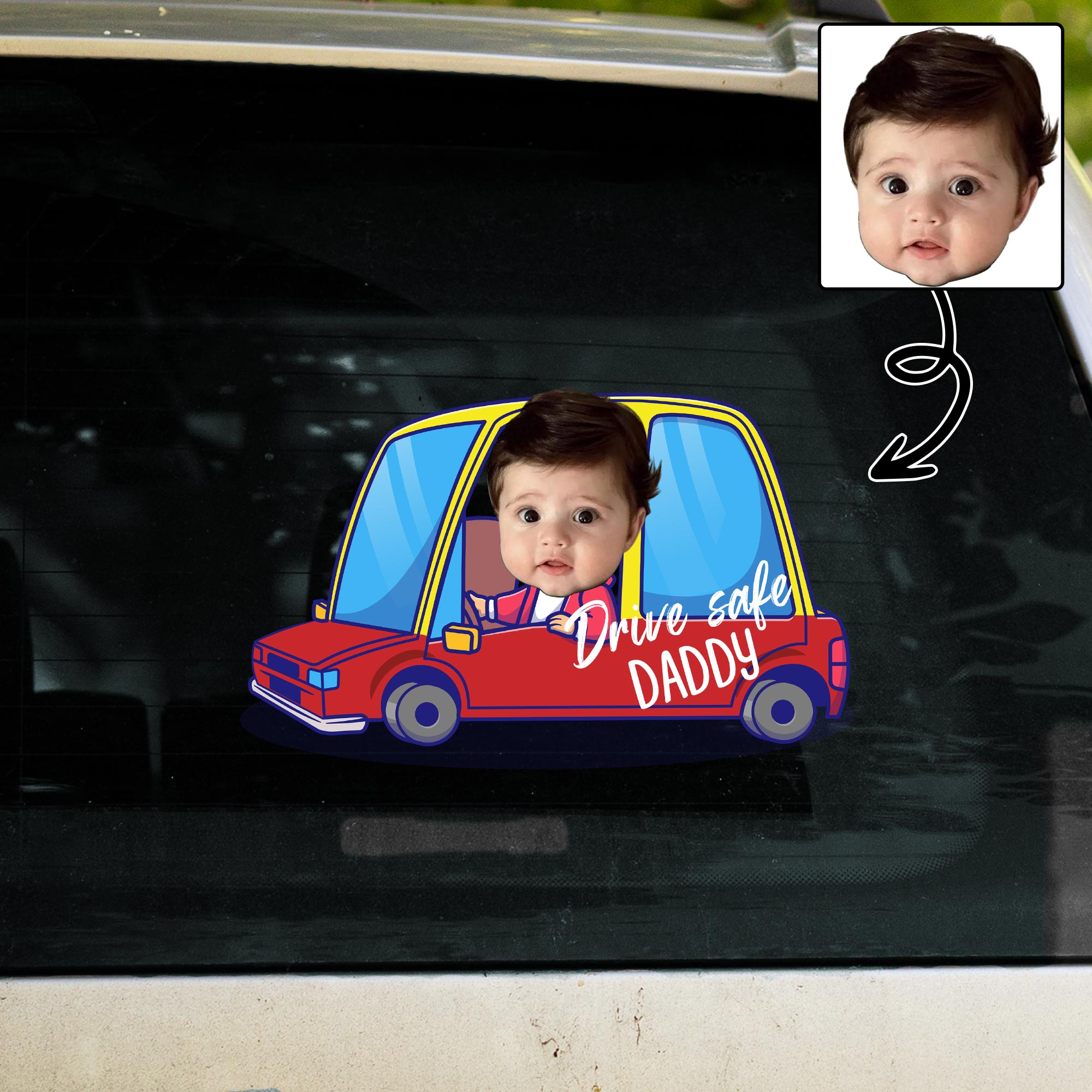 Drive Safe Daddy Car And Baby Decal,Personalized Decor Decal,Gift For ...