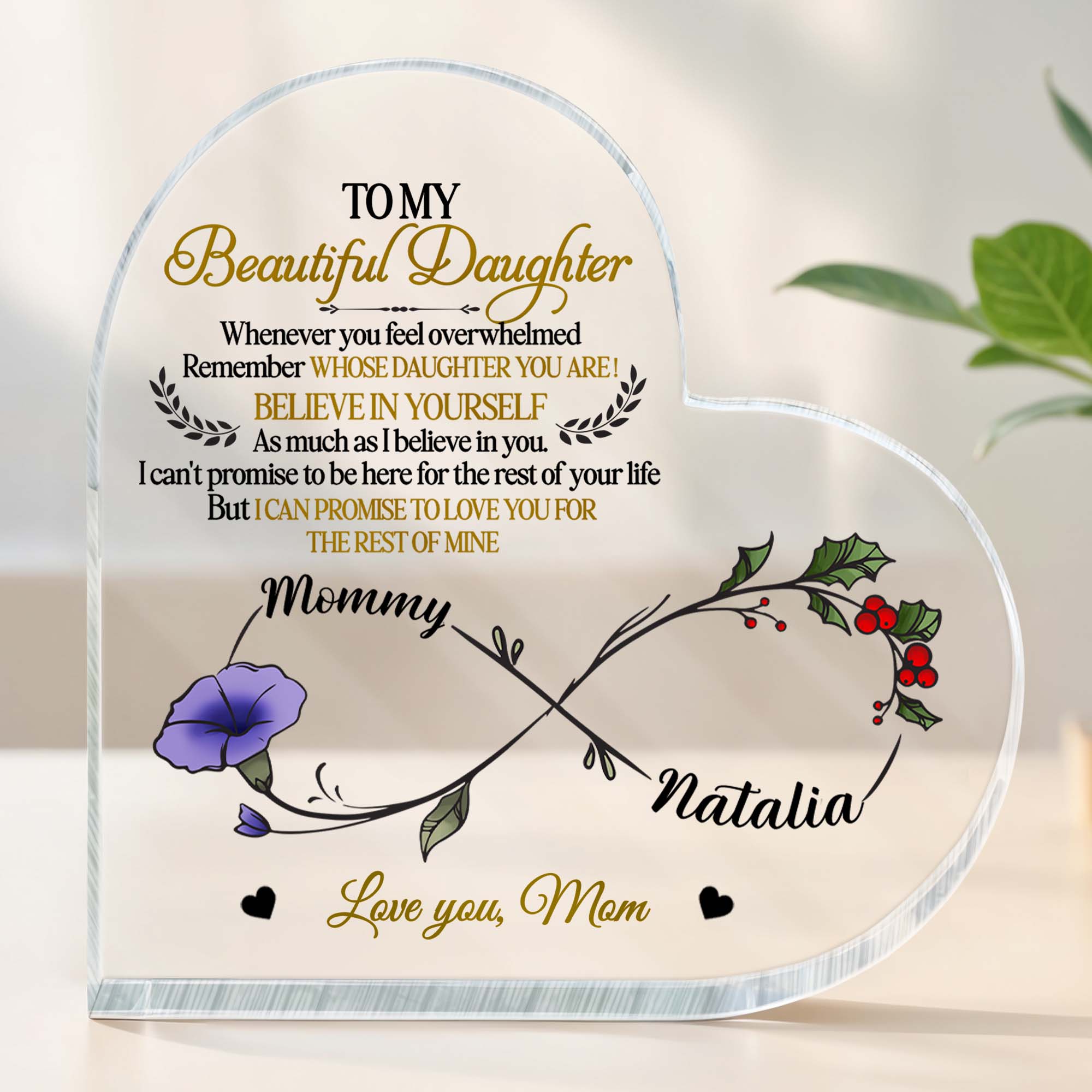 To My Beautiful Daughter, Remember Whose Daughter You Are, Personalized ...