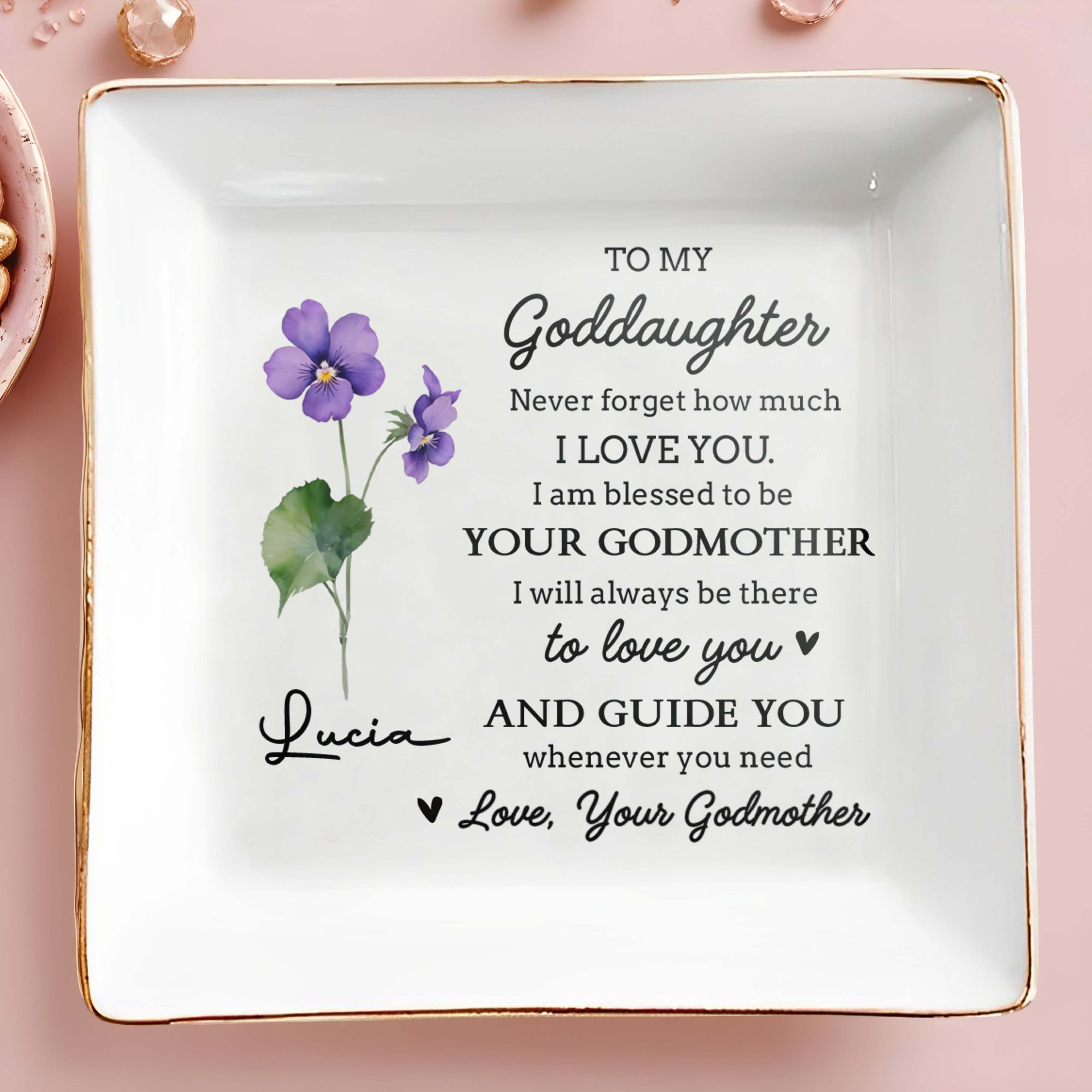 To My Goddaughter Love Blessings From Your Godmother,Personalized ...