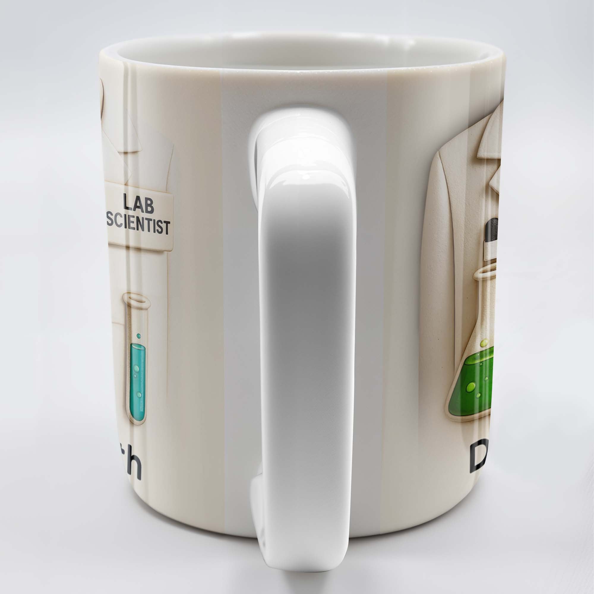 Lab Scientist, Lab Coat and Test Tubes, Personalized Custom Coffee Mug ...