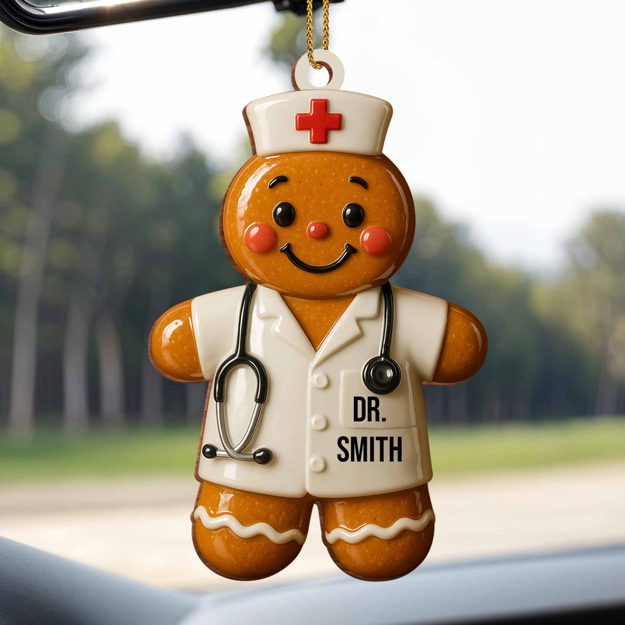 Celebrate Dedication and Care, Gingerbread Doctor Ornament, Gift for ...