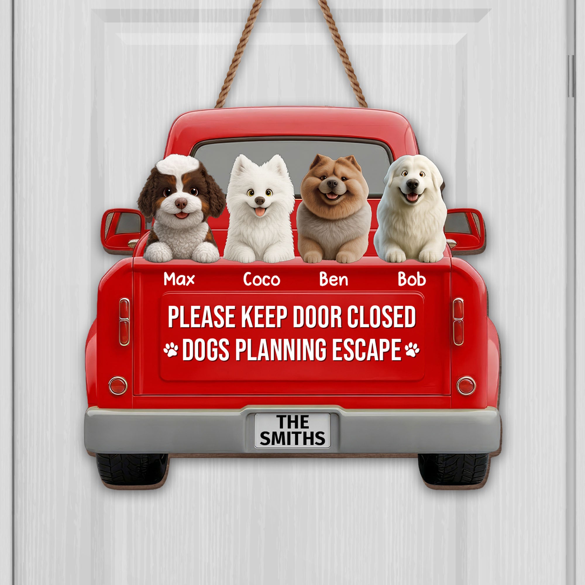 Please Keep Door Closed Dogs Planning Escape,Wood Sign,Gift For Dog ...
