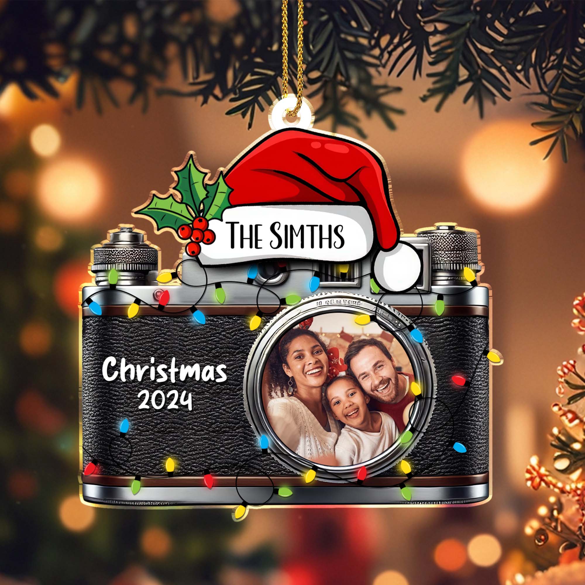 Capture Family Moments - Personalized Custom Acrylic Ornament - Gift ...