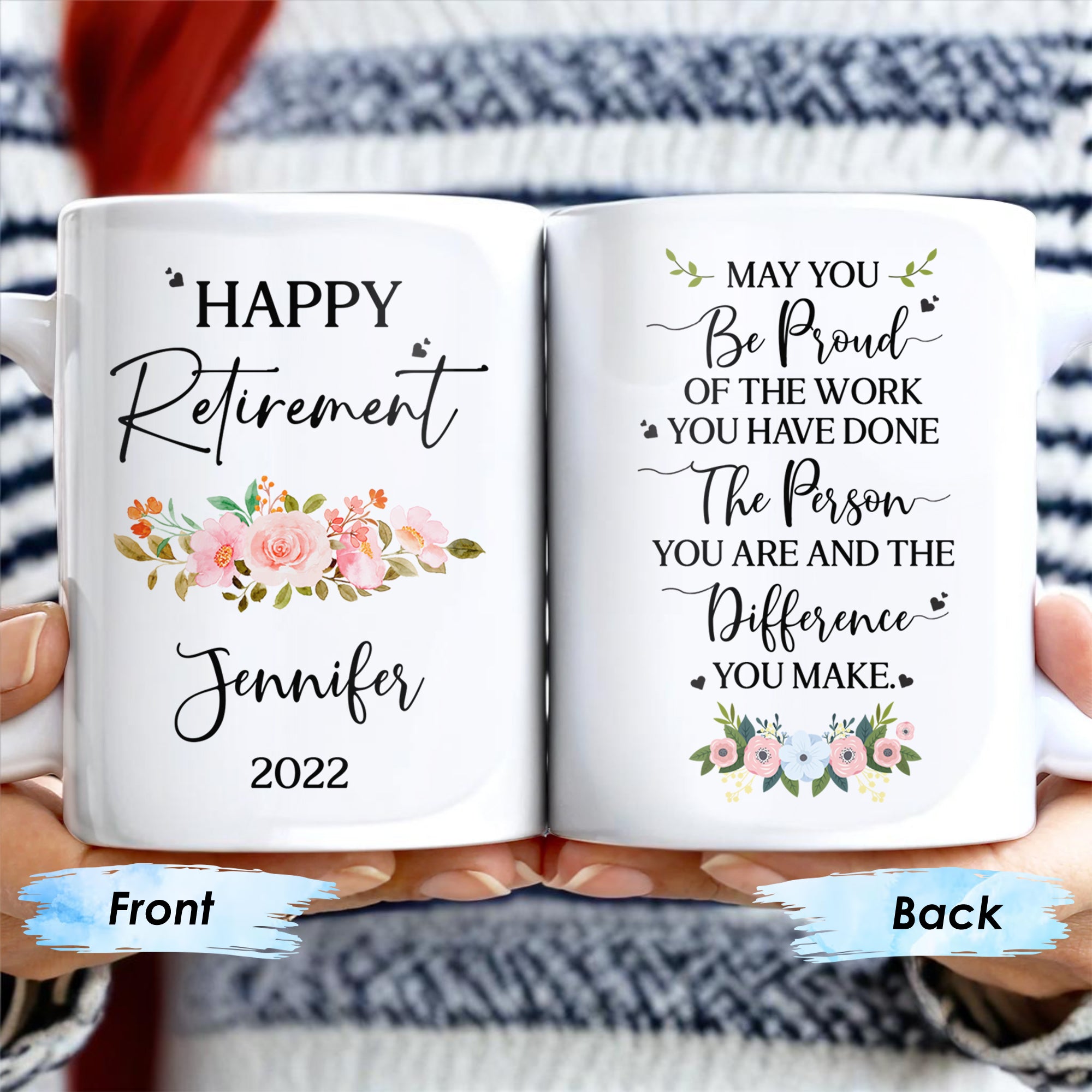 Happy Retirement - Personalized Custom Coffee Mug - Gift For Retirees ...