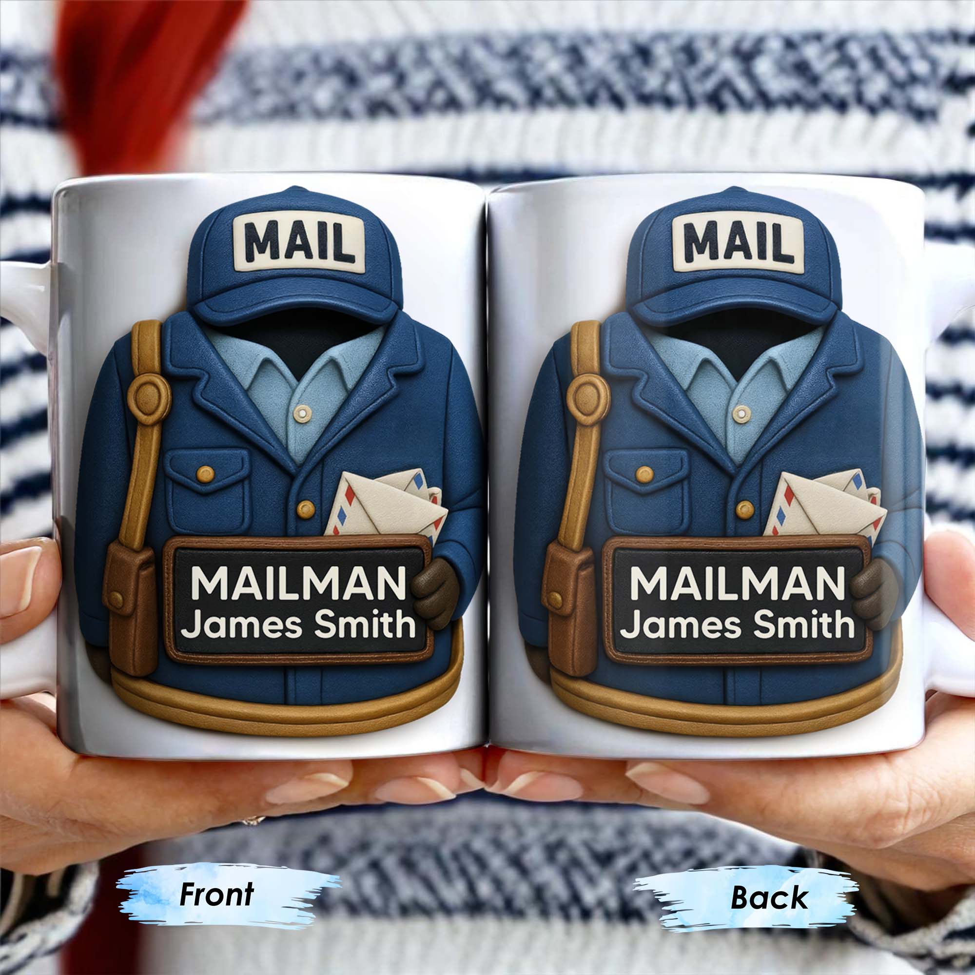 Celebrate Your Personalized Mailman Mug, Custom Coffee Mug, Gift For ...