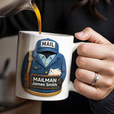 Celebrate Your Personalized Mailman Mug, Custom Coffee Mug, Gift For ...