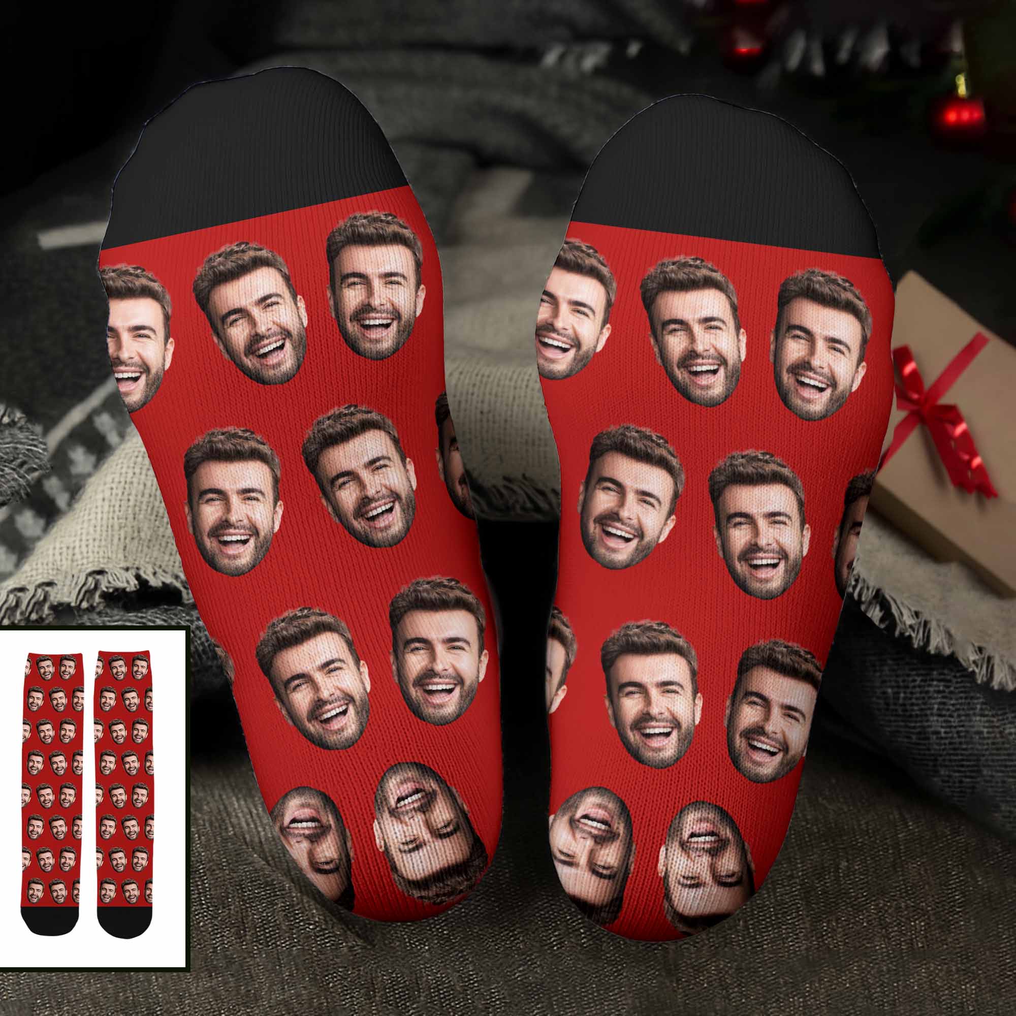 Celebrate Your Loved One With Faces,Personalized Crew Socks,Gift For ...