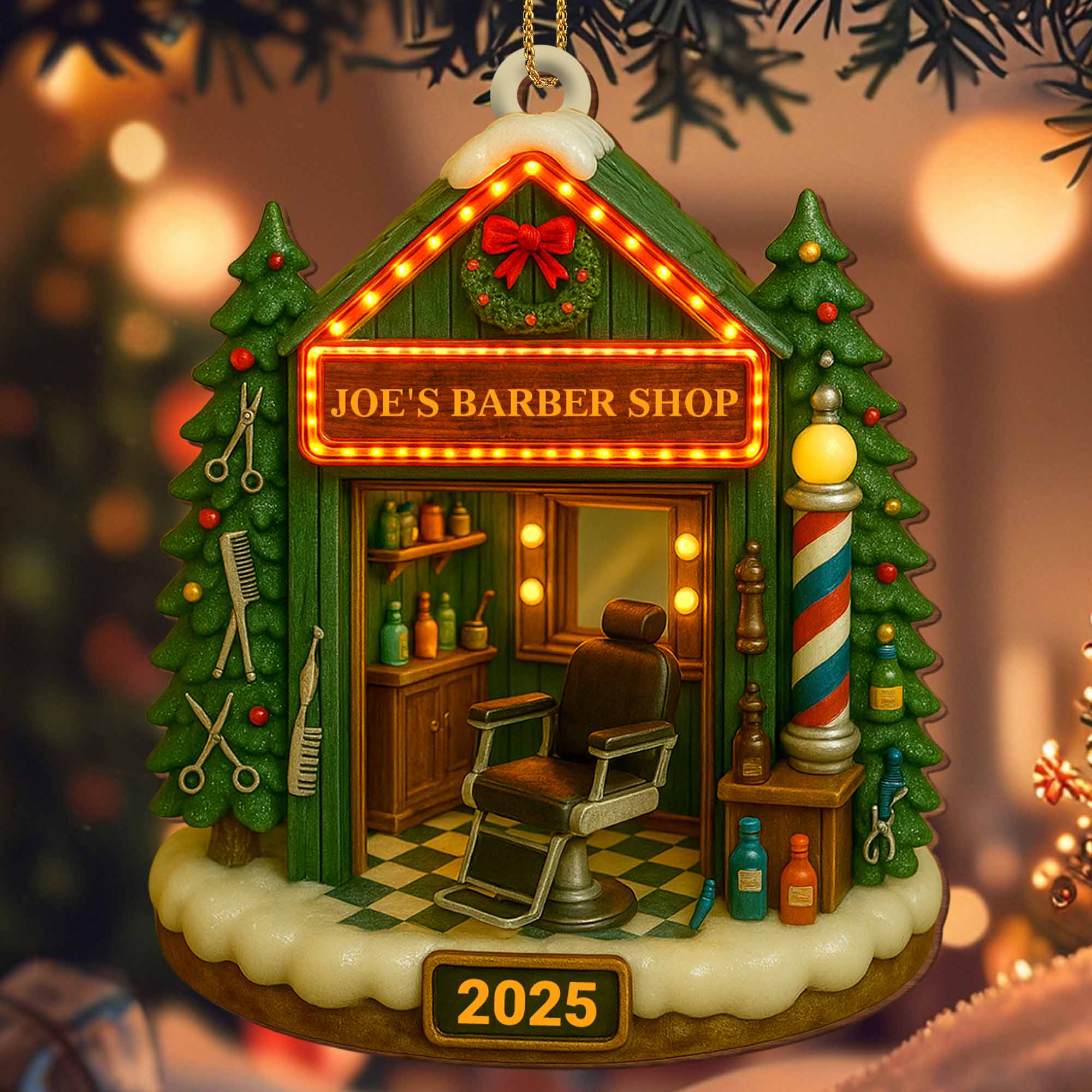 Celebrate Your Favorite Barber With A Barber Shop Design,Personalized ...