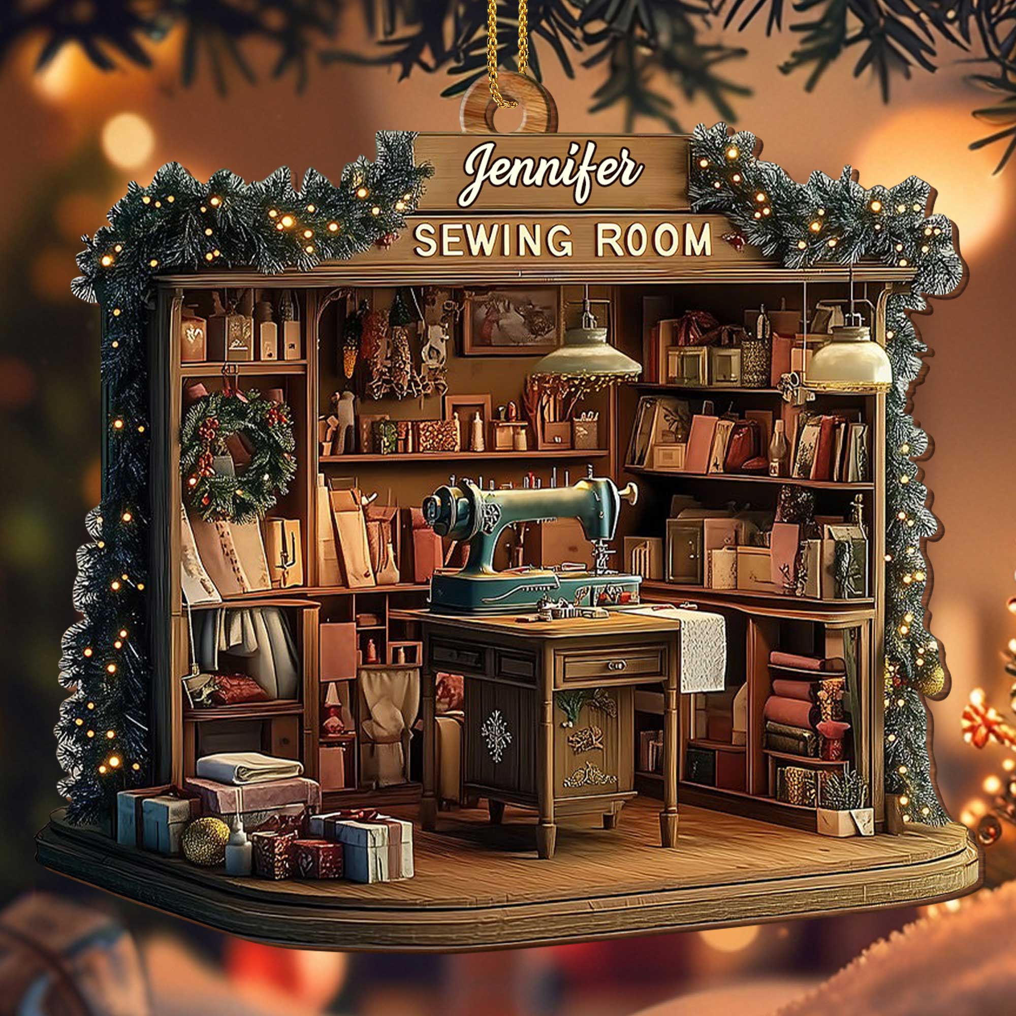 Celebrating The Joy Of Crafting Sewing Room Awaits, Custom Wood ...