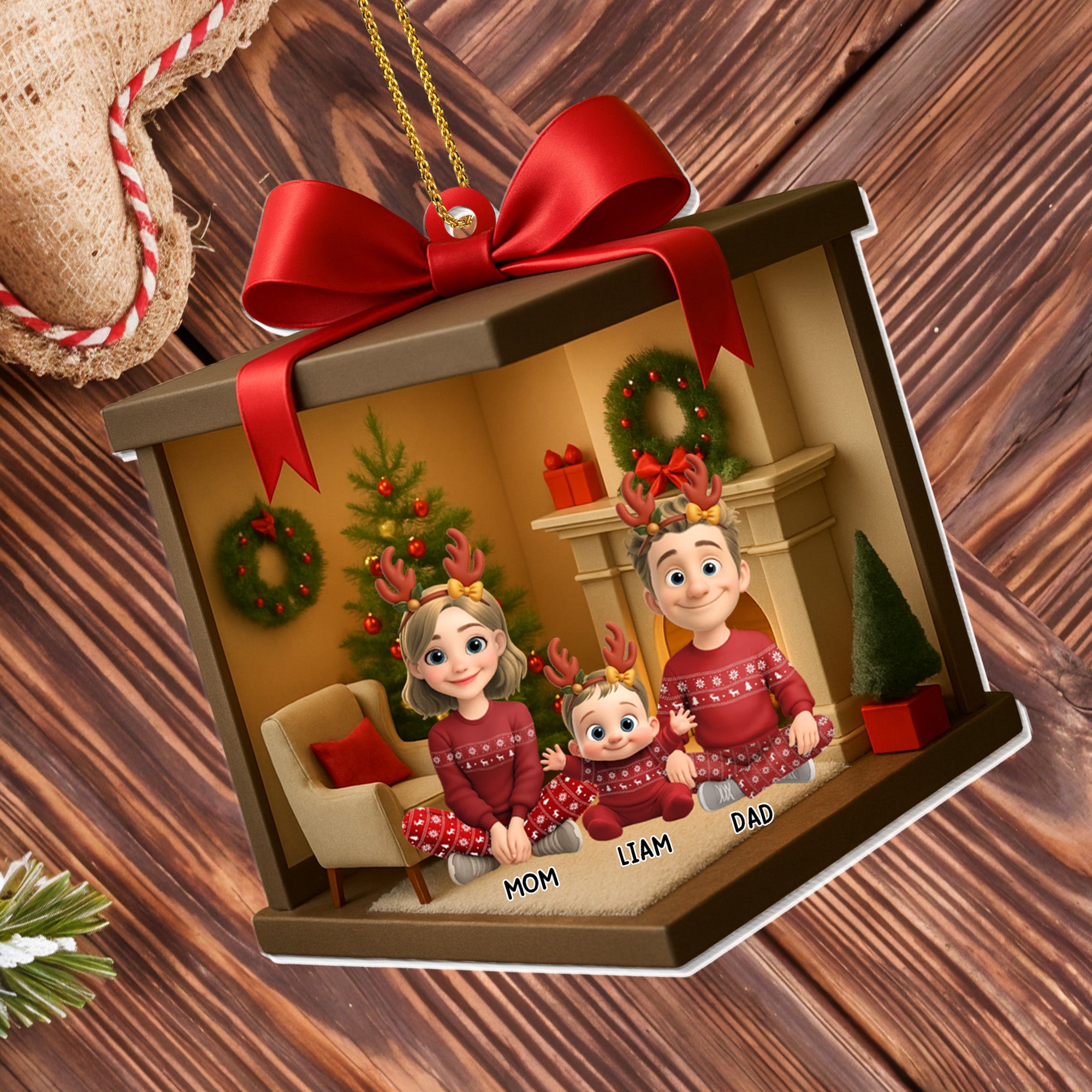 Celebrate Your Family's Unique Bond, Holiday Decor, Gift For Family and ...