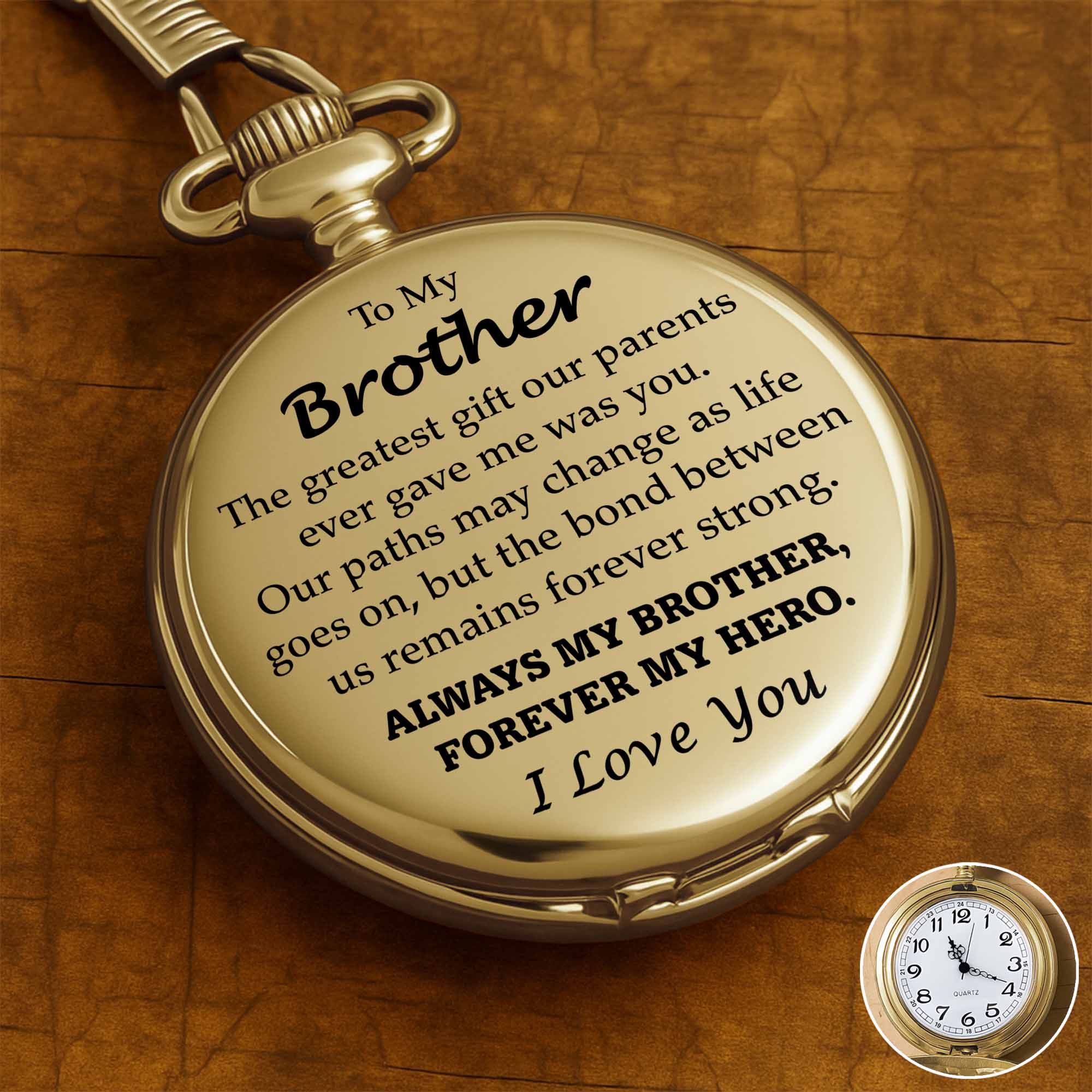 To My Brother, Always My Brother, Forever My Hero, Personalized Custom ...
