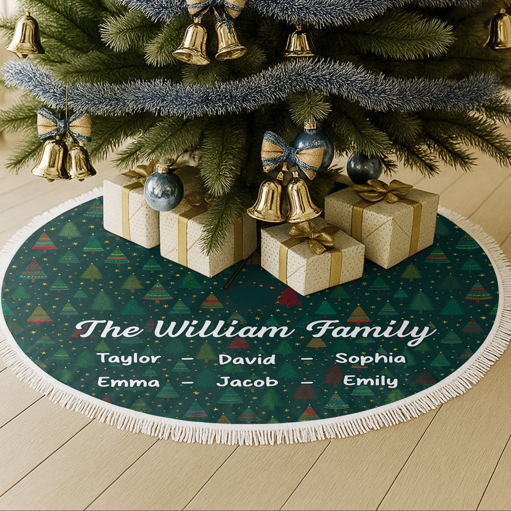 Celebrate The Holidays With Festive Christmas Trees, Custom Tree Skirt ...