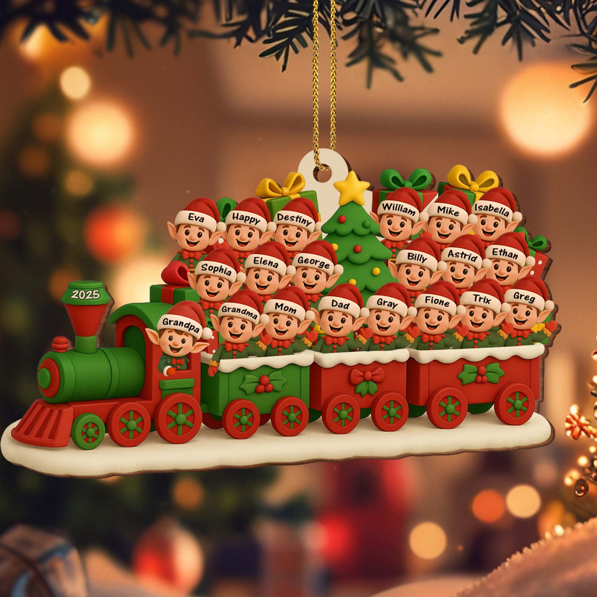 Celebrate The Holidays With Our Festive Family Train, Personalized ...