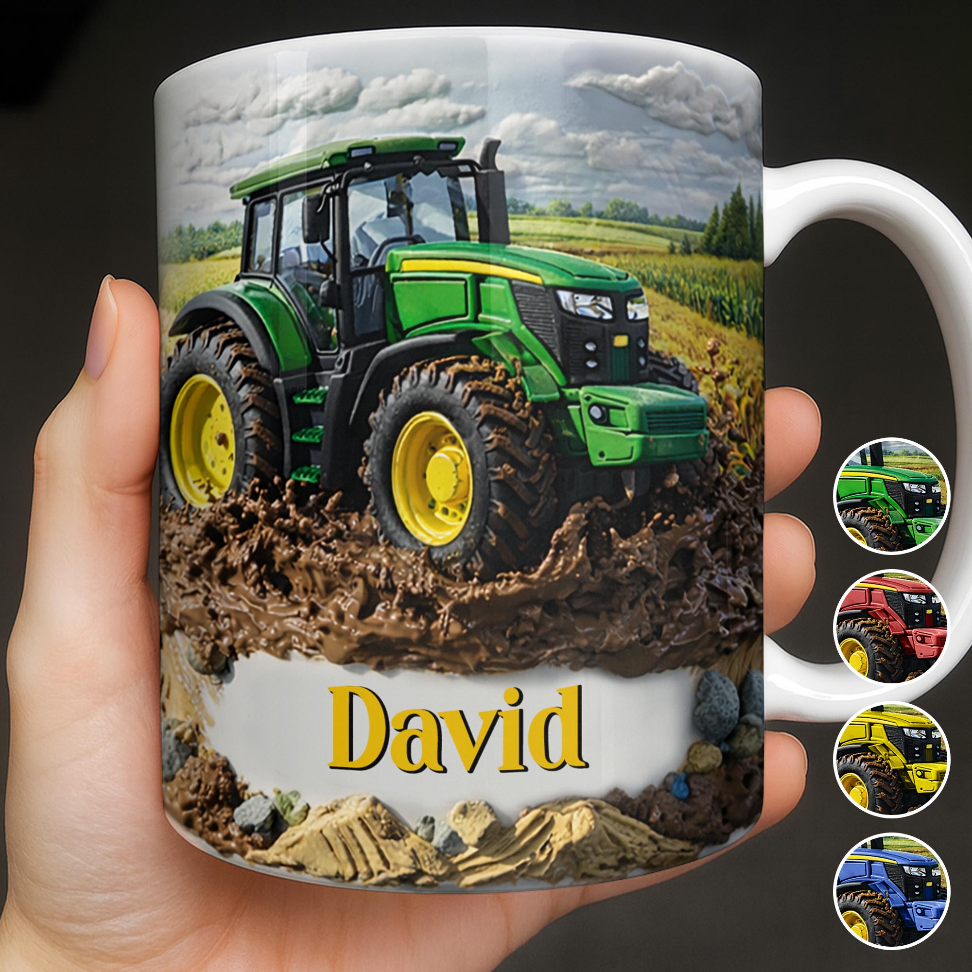 Custom Tractor Coffee Mug, Personalized Custom Coffee Mug, Gift For ...