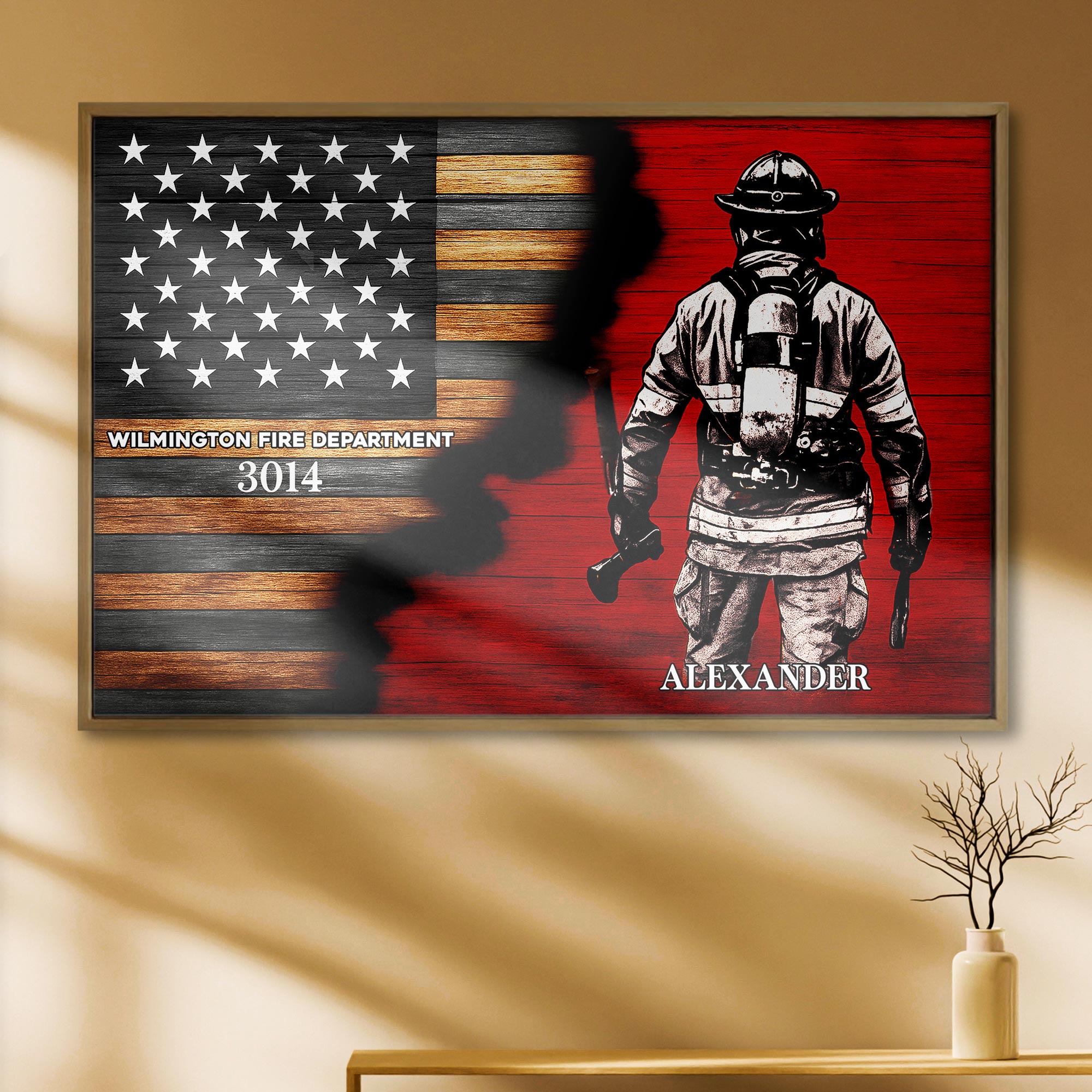 Wilmington Fire Department, Honor and Service, Custom Poster, Gift for ...