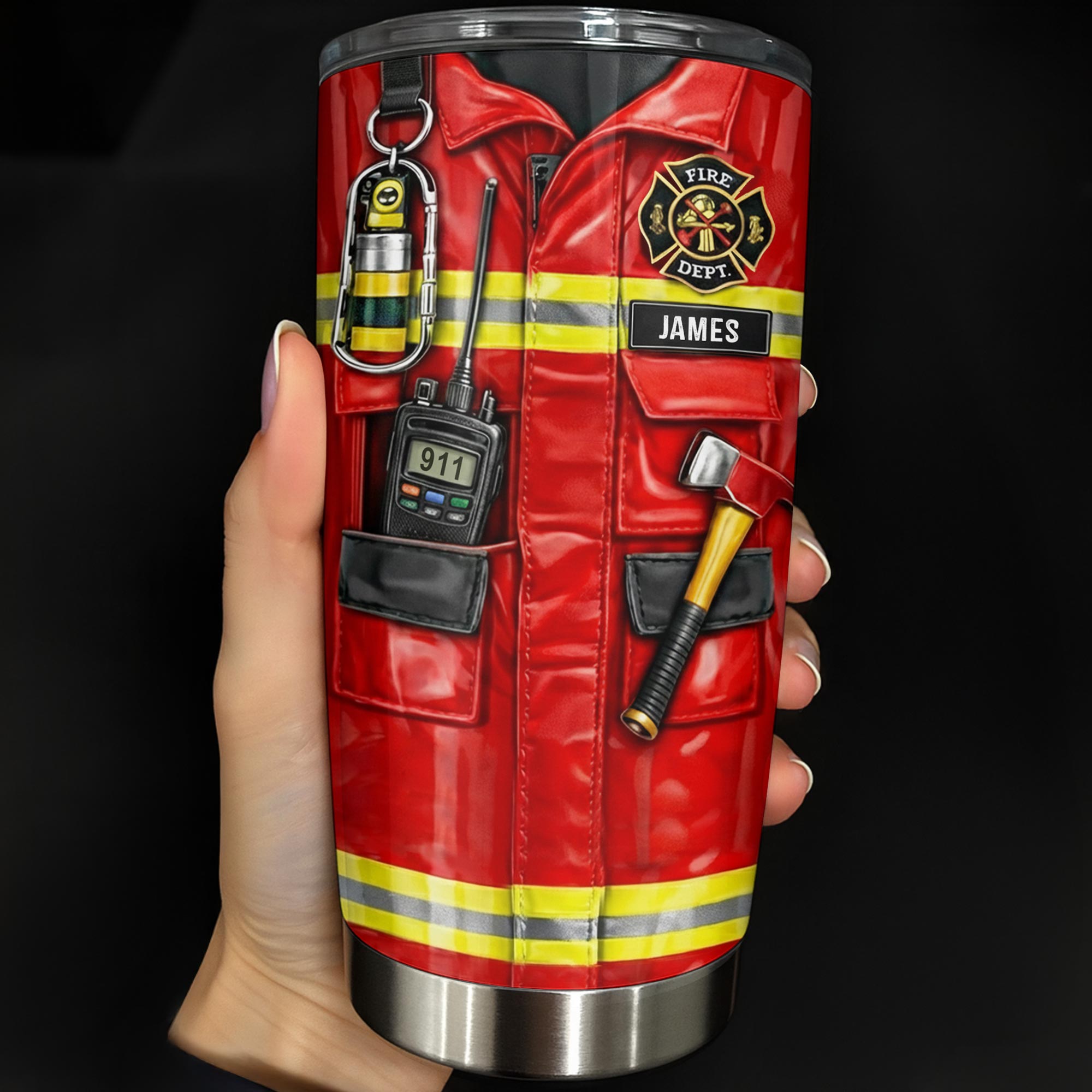 Personalize With Your Firefighter Gear Design,Custom Stainless Steel ...