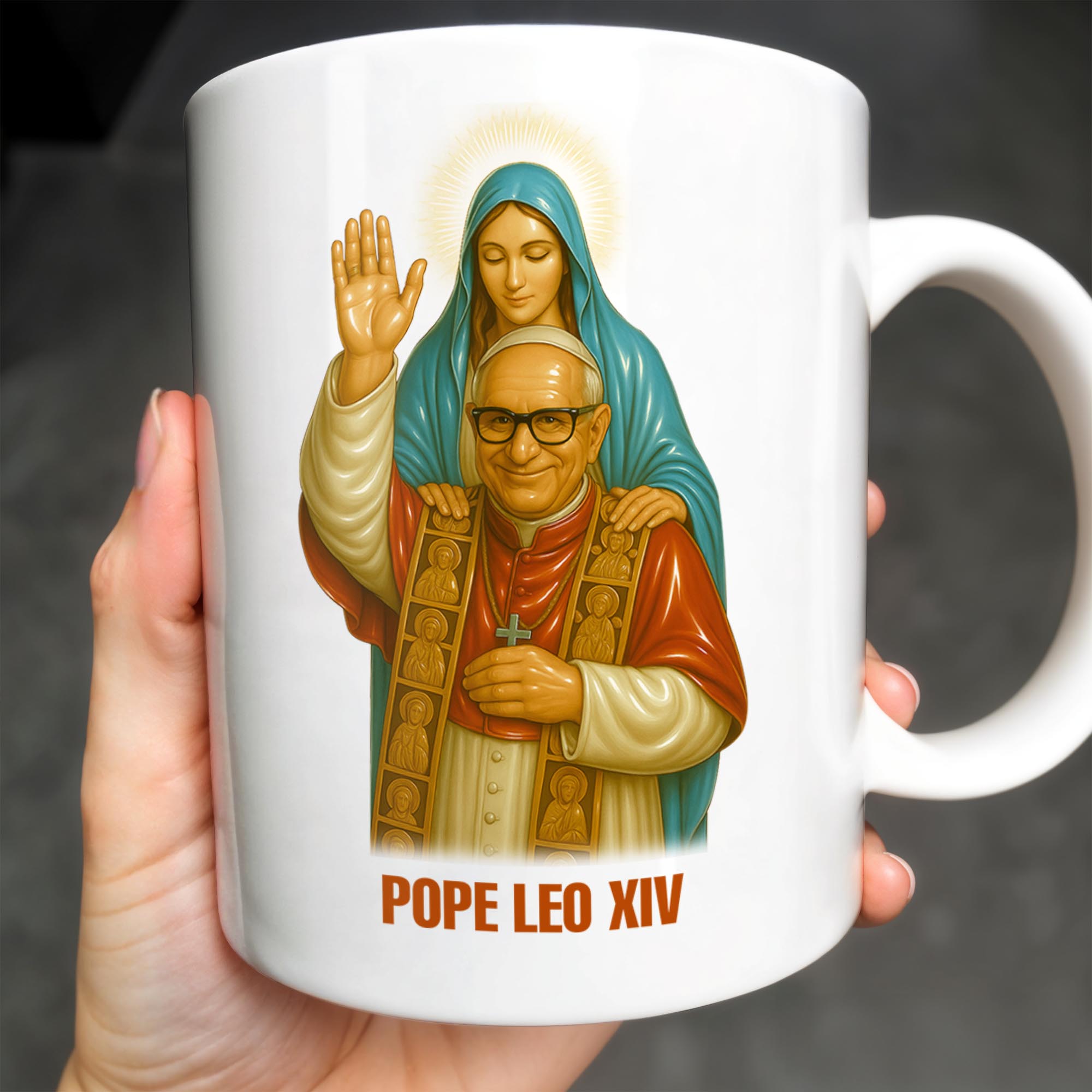 Pope Leo XIV Coffee Mug, Personalized Custom Coffee Mug, Gift For ...