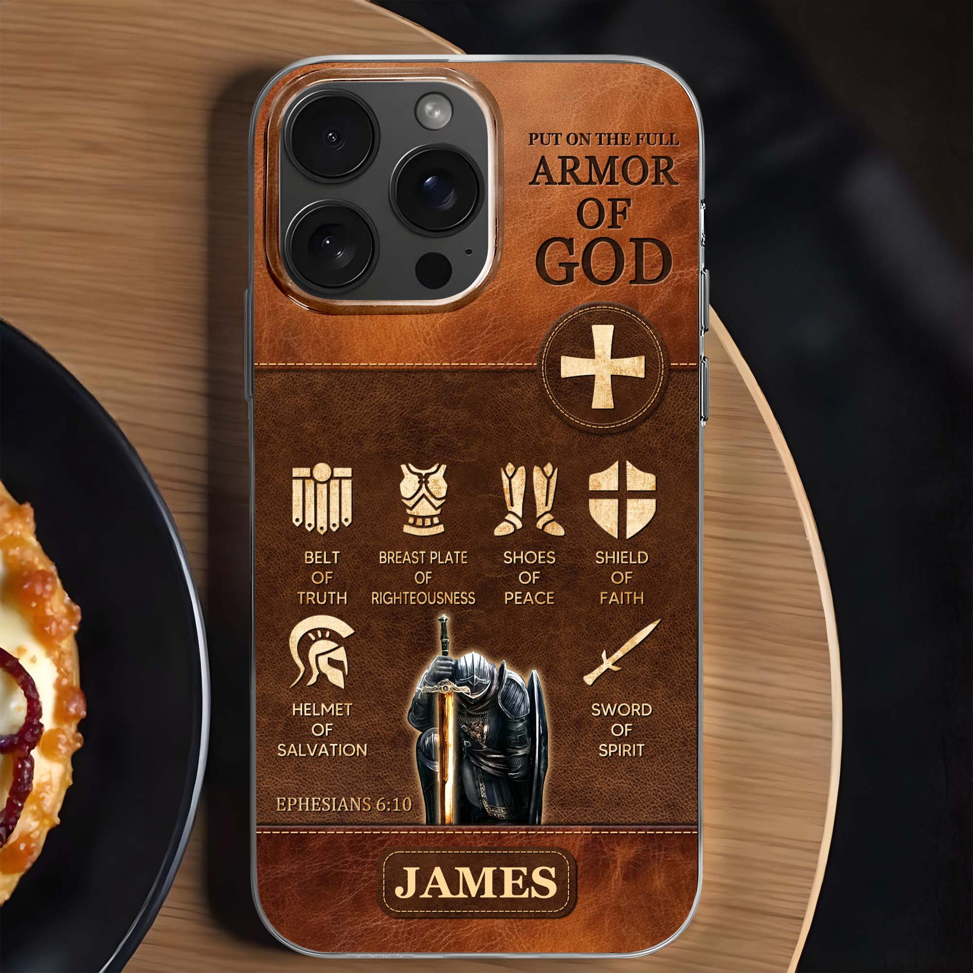 Put On The Full Armor Of God, Personalized Clear Phone Case, Gift For ...